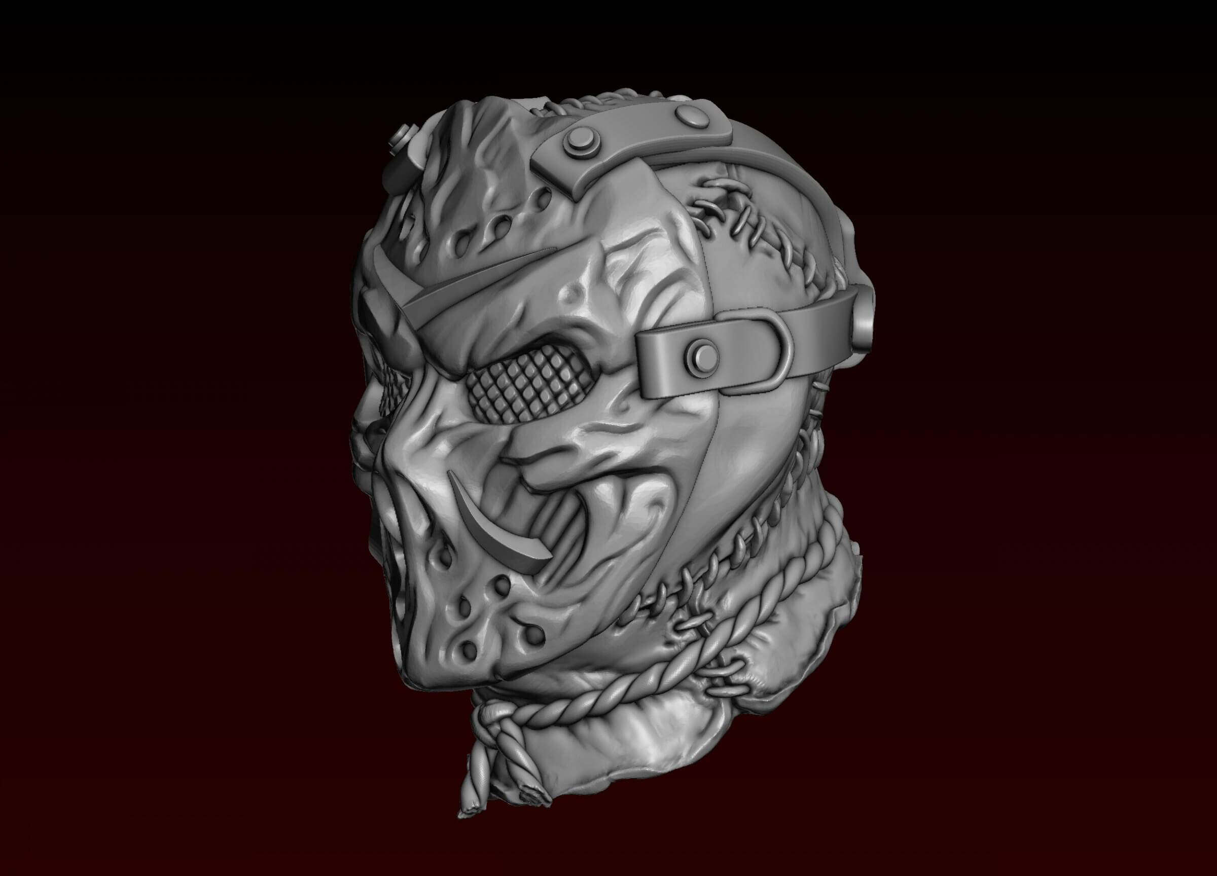 Jason Head in Mask - 3D Model by alexkovalev