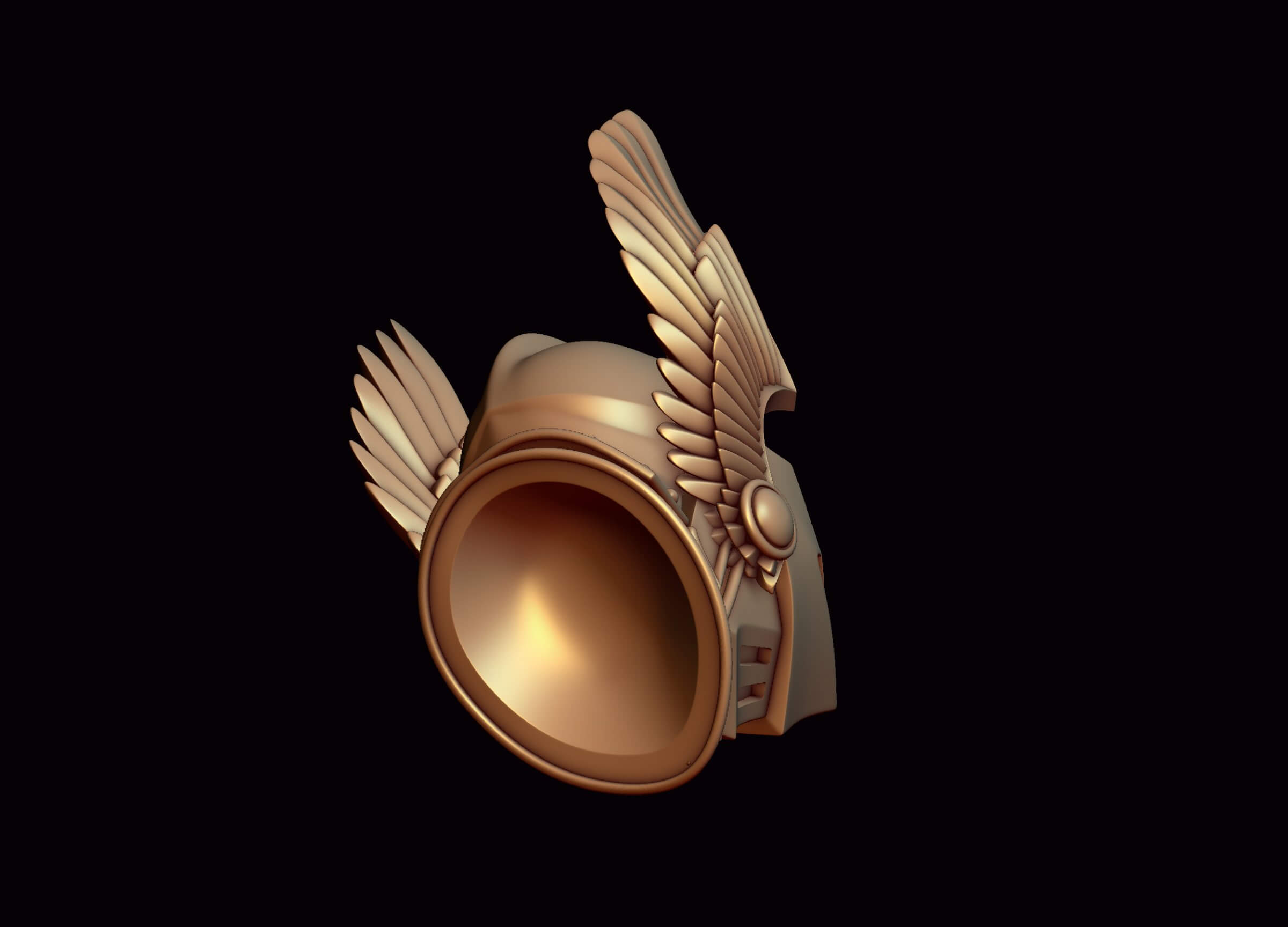 Knight Winged Helmet Bead - 3D Print Model by alexkovalev