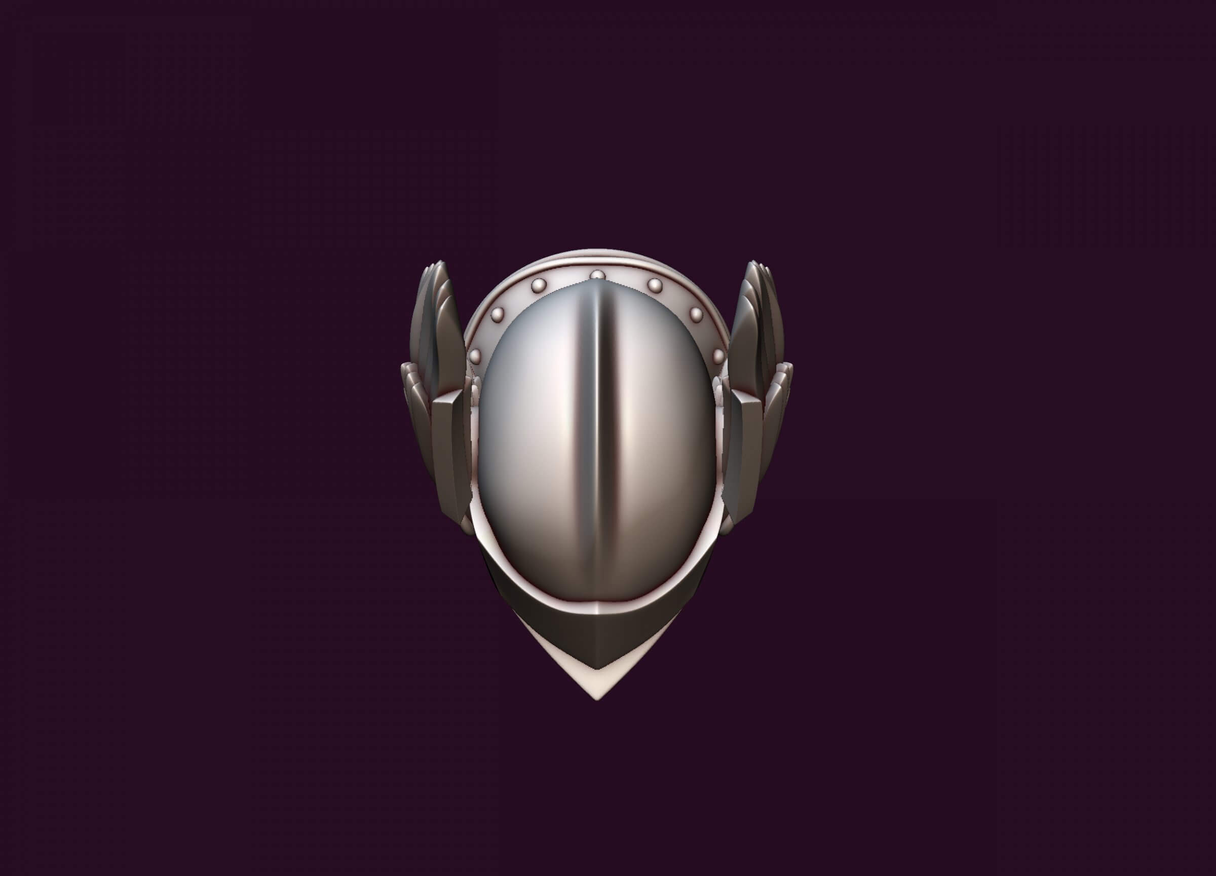 Knight Winged Helmet Bead - 3D Model by alexkovalev