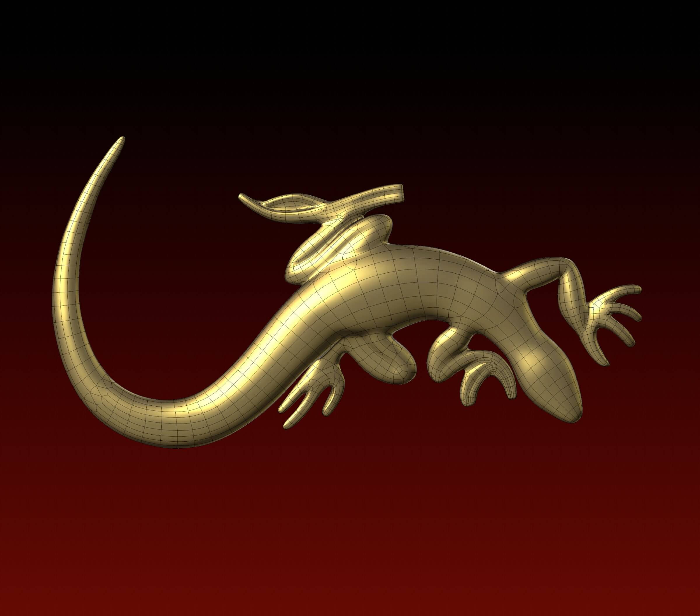 Lizard - 3D Print Model by alexkovalev