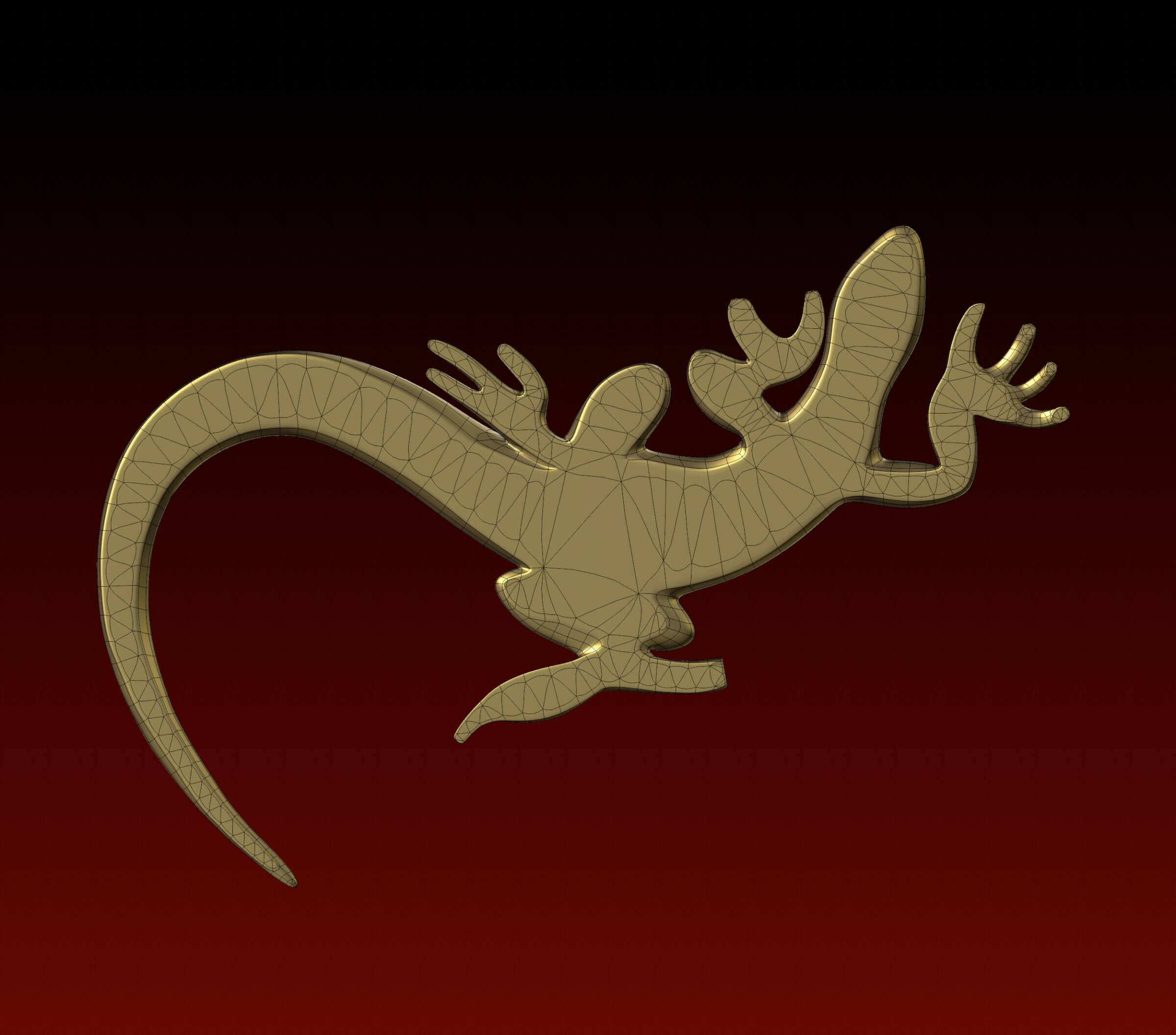 Lizard - 3D Print Model by alexkovalev