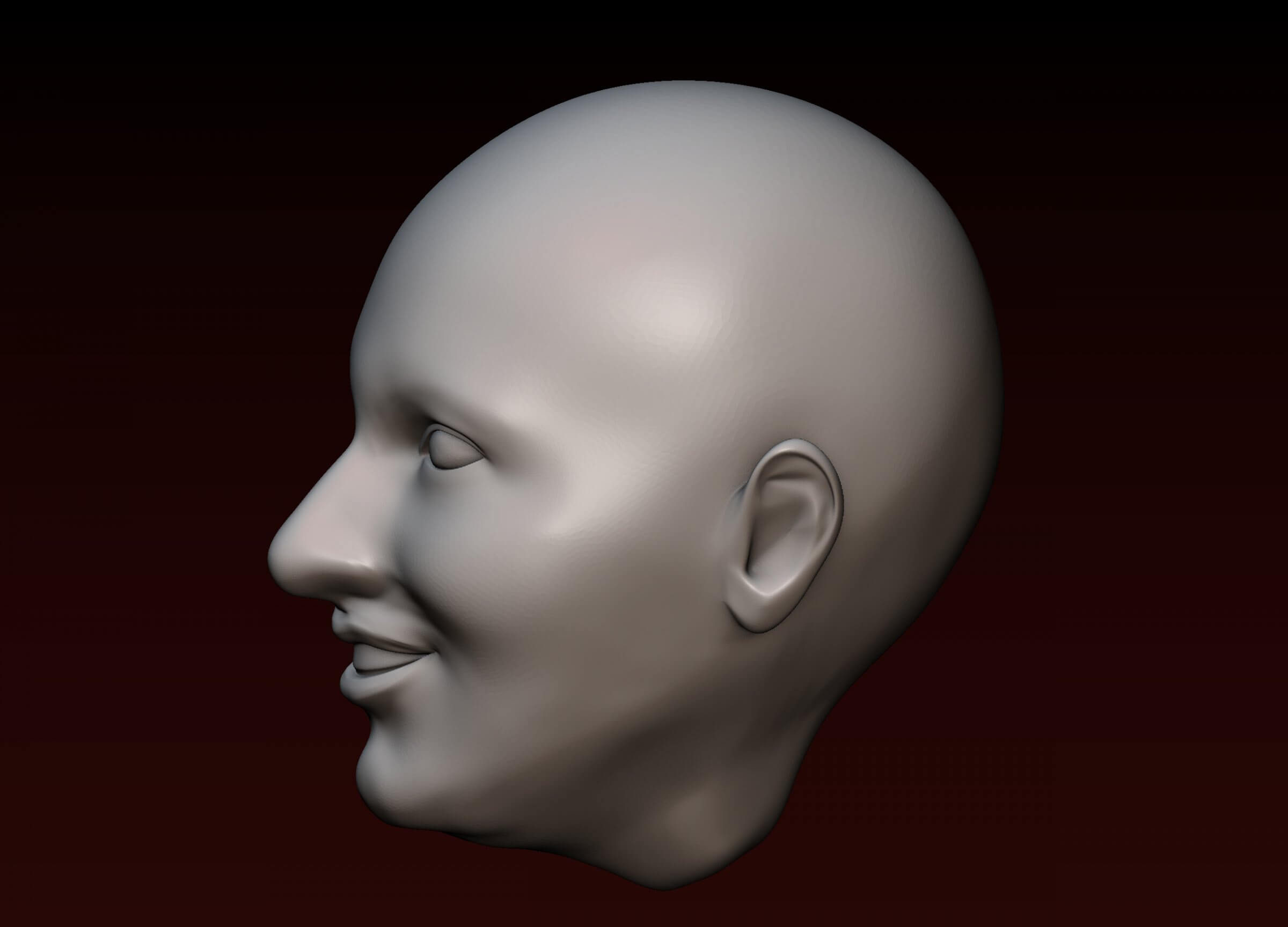 Male Head 21 - 3D Print Model by alexkovalev