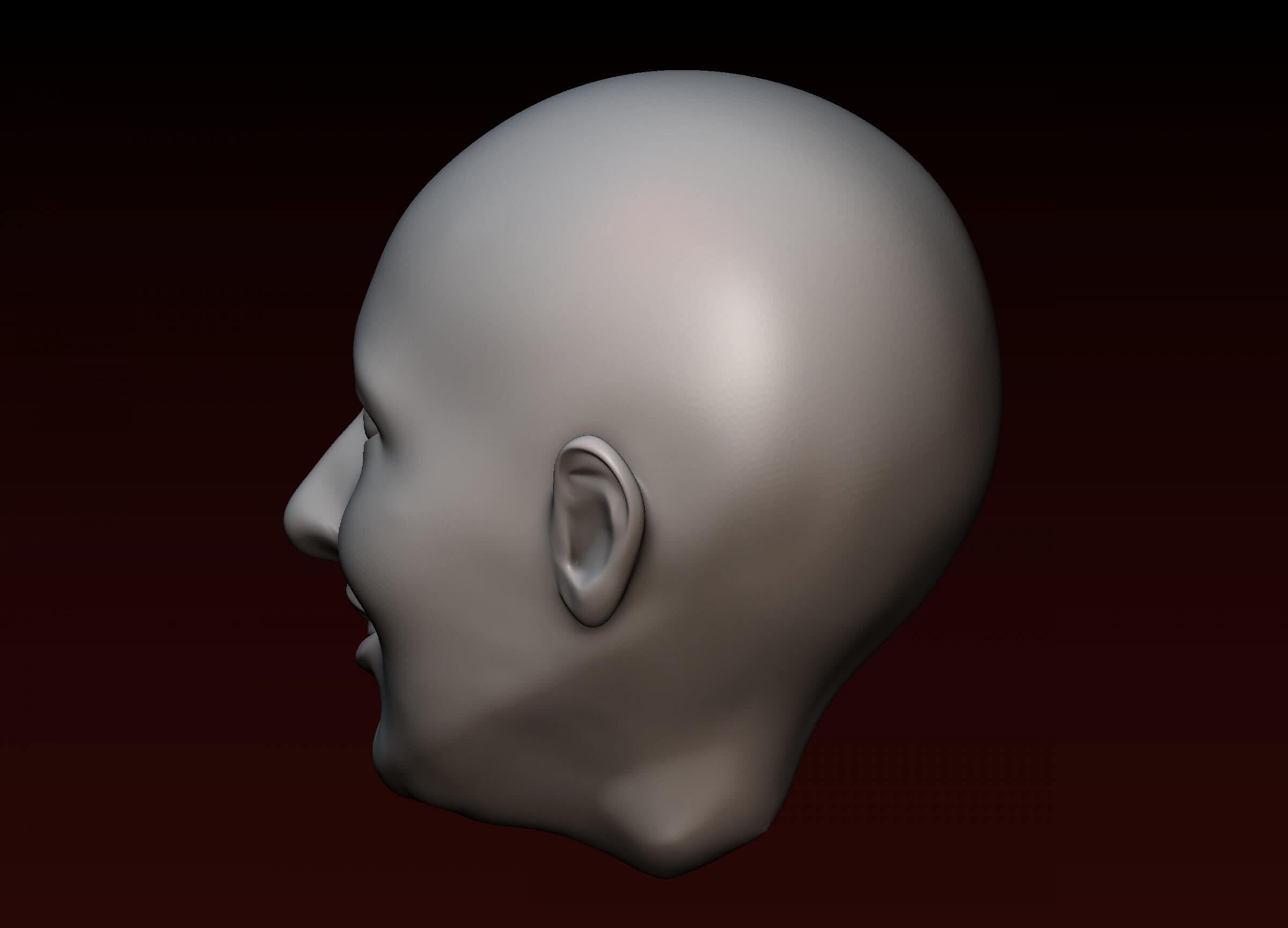 Male Head 21 - 3D Print Model by alexkovalev