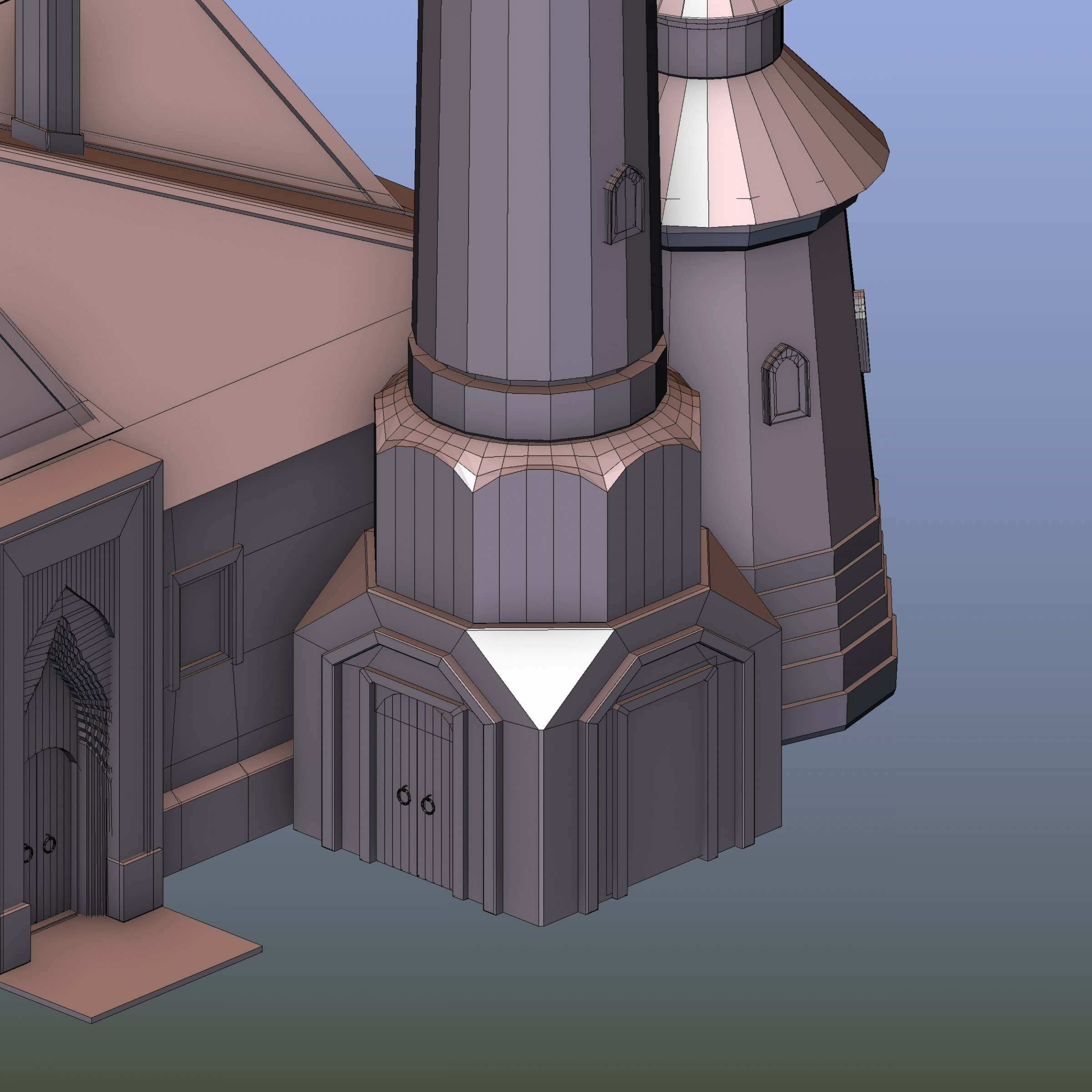 Mosque Ancient - 3D Model by alexkovalev