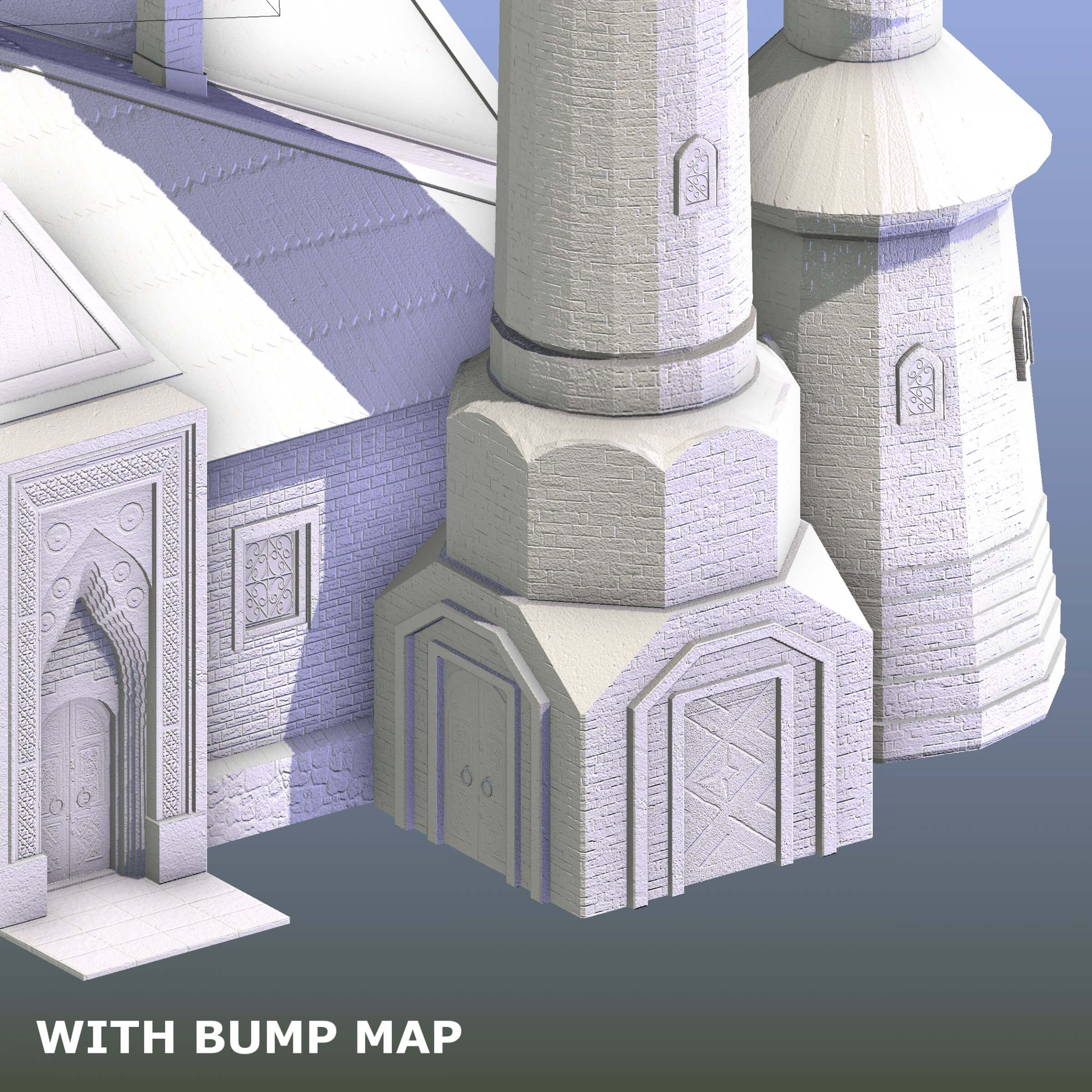 Mosque Ancient - 3D Model by alexkovalev