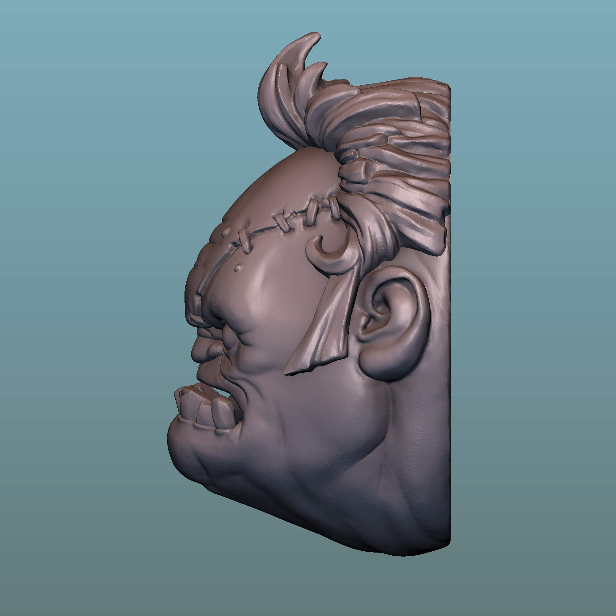 Pudge Head - 3D Model by alexkovalev
