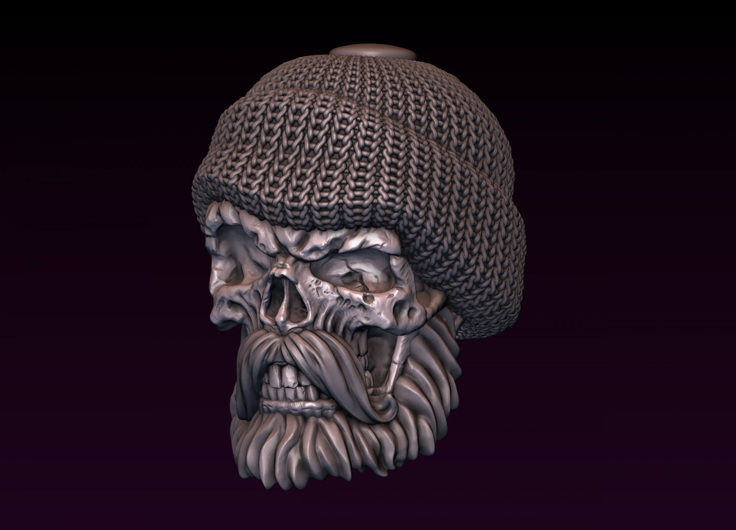 Sailor Skull - 3D Model by alexkovalev