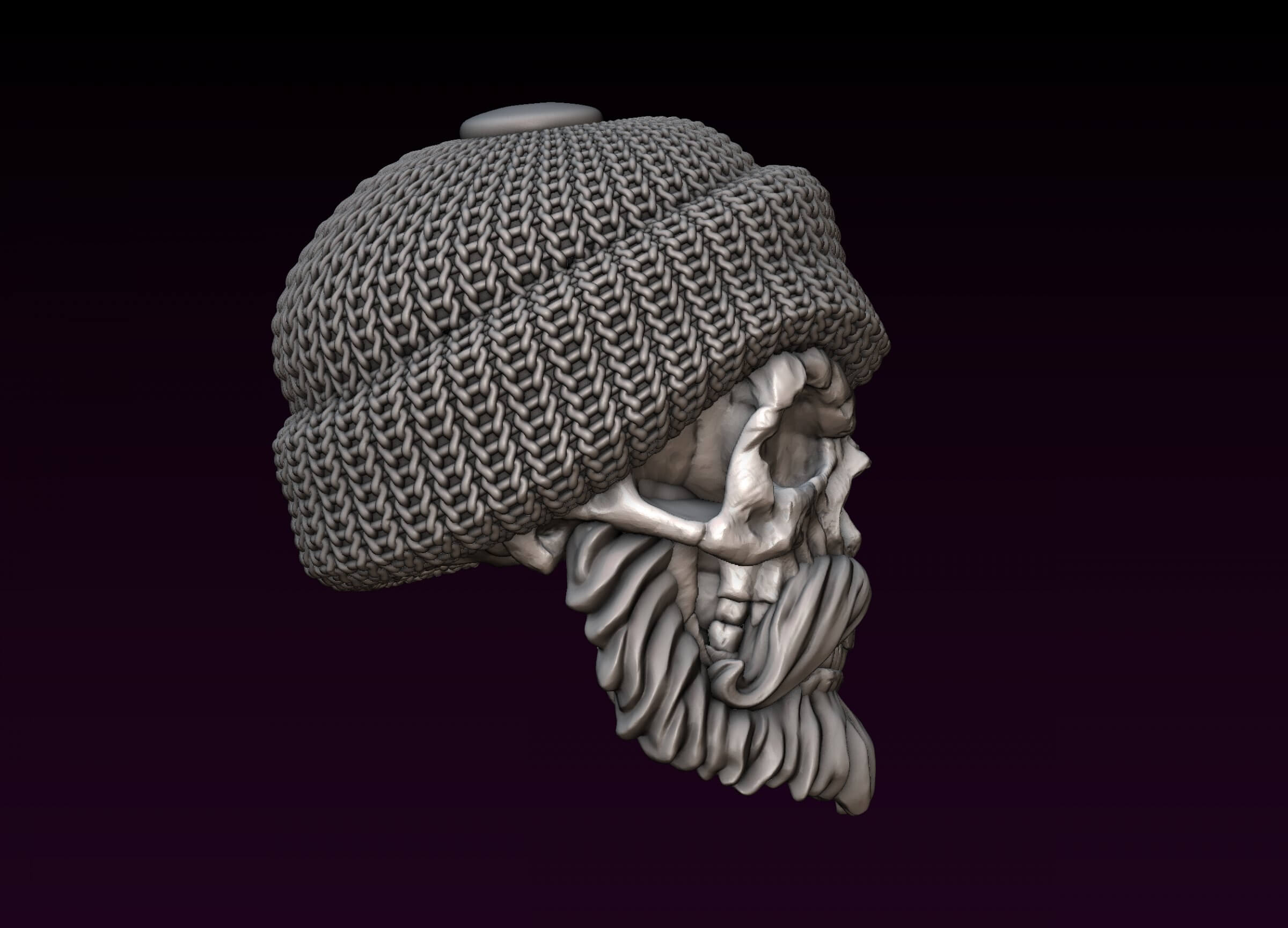 Sailor Skull - 3D Model by alexkovalev