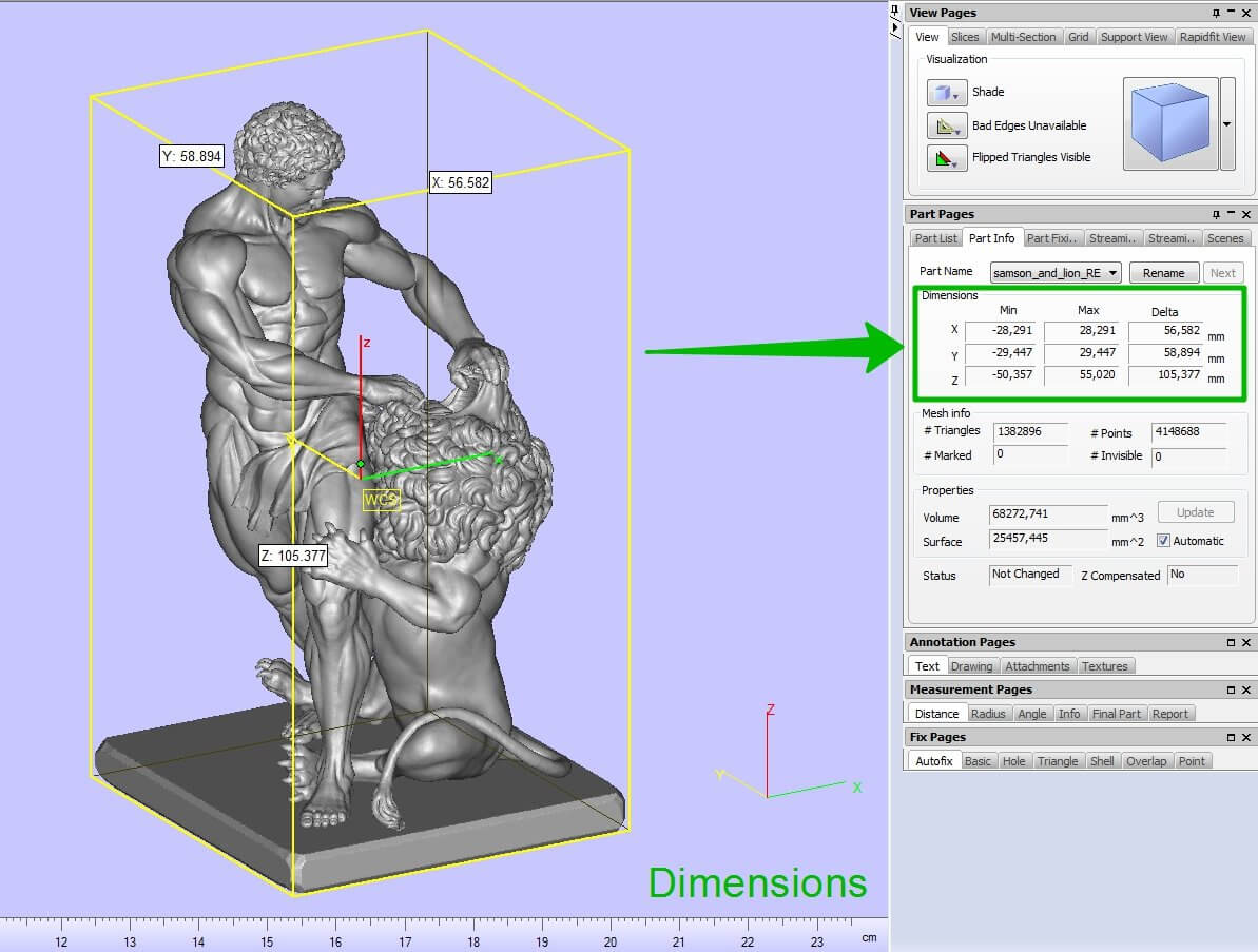 Samson and Lion - 3D Model by alexkovalev