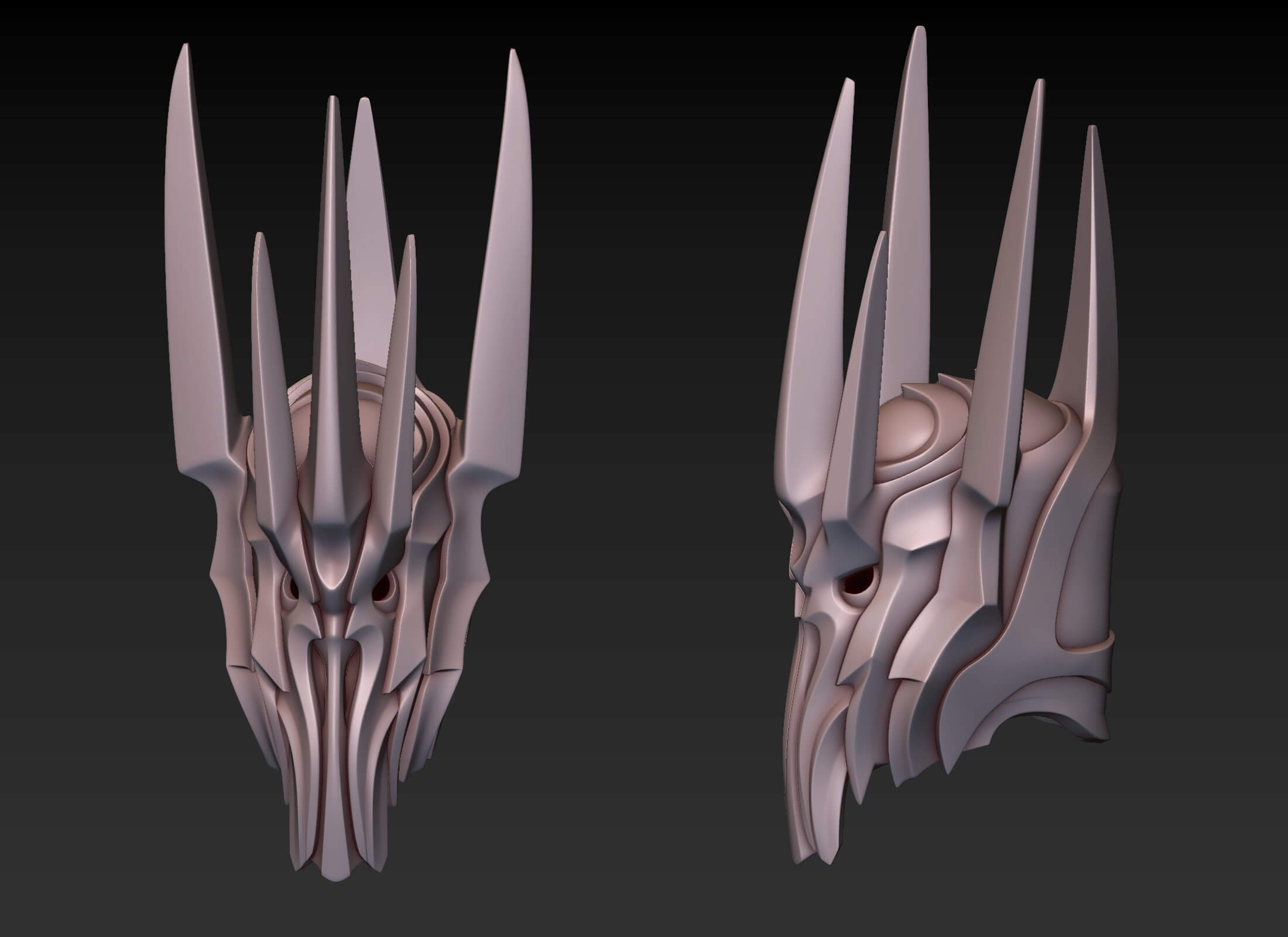 Sauron Helmet - 3D Model by alexkovalev