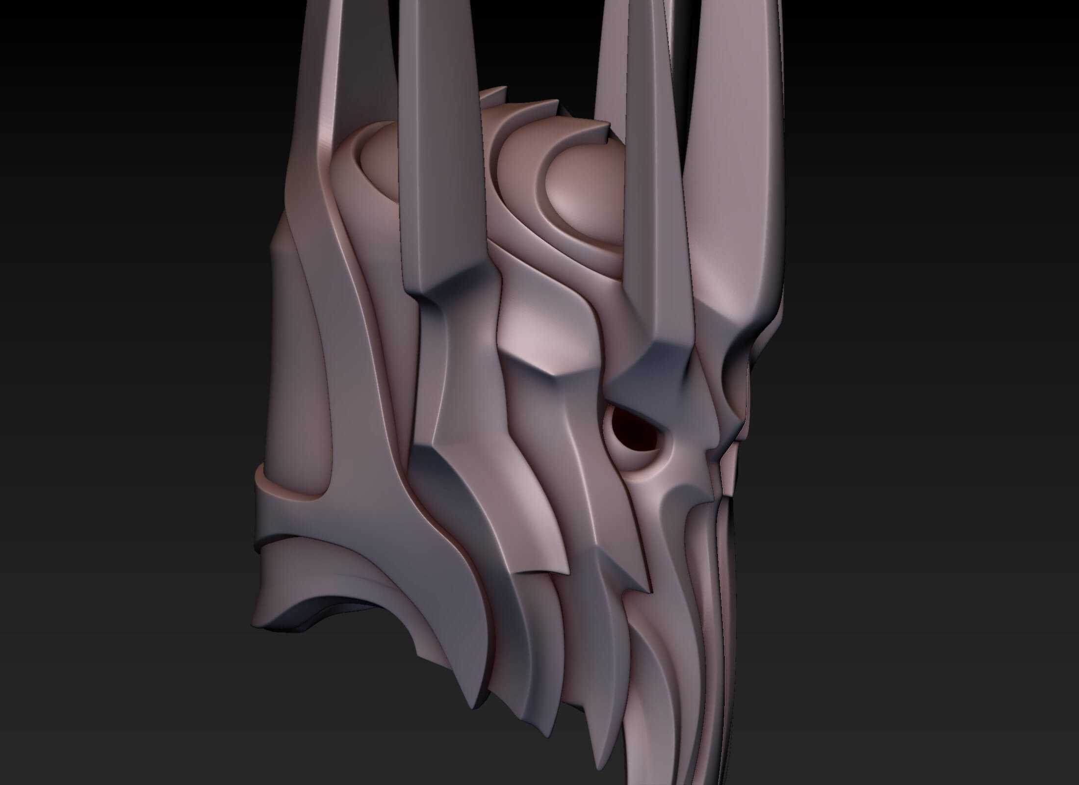 Sauron Helmet - 3D Model by alexkovalev