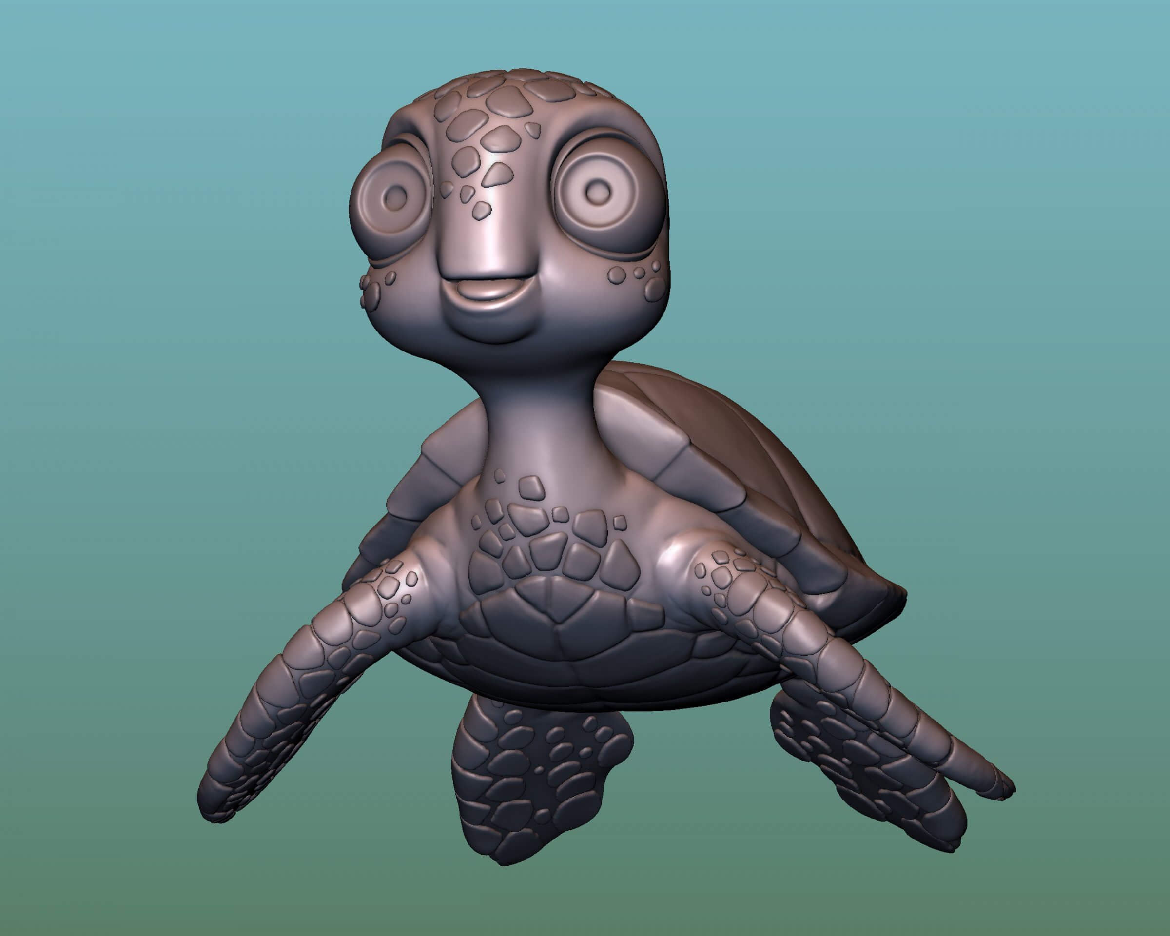 Sea Turtle - 3D Model by alexkovalev
