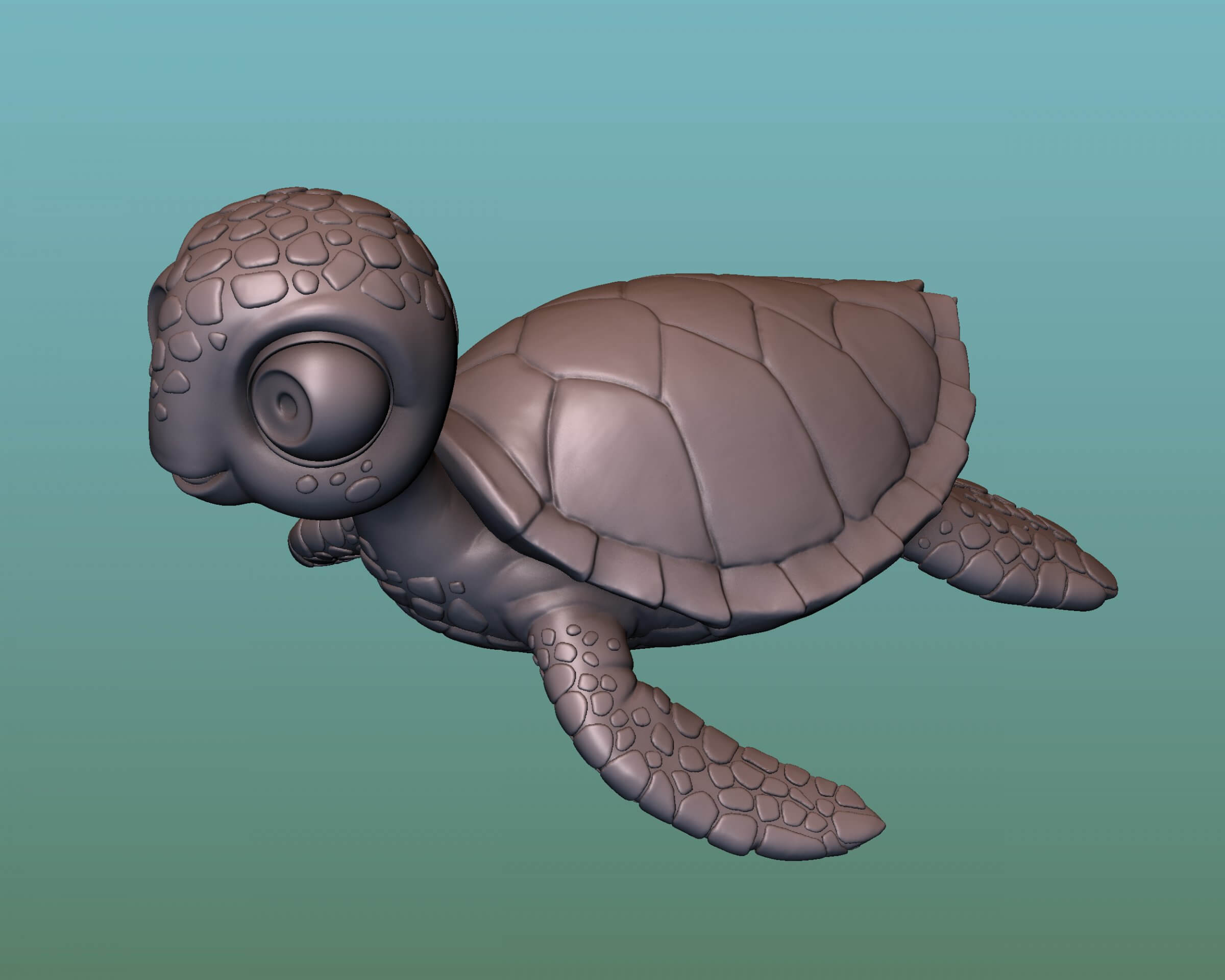Sea Turtle - 3D Model by alexkovalev