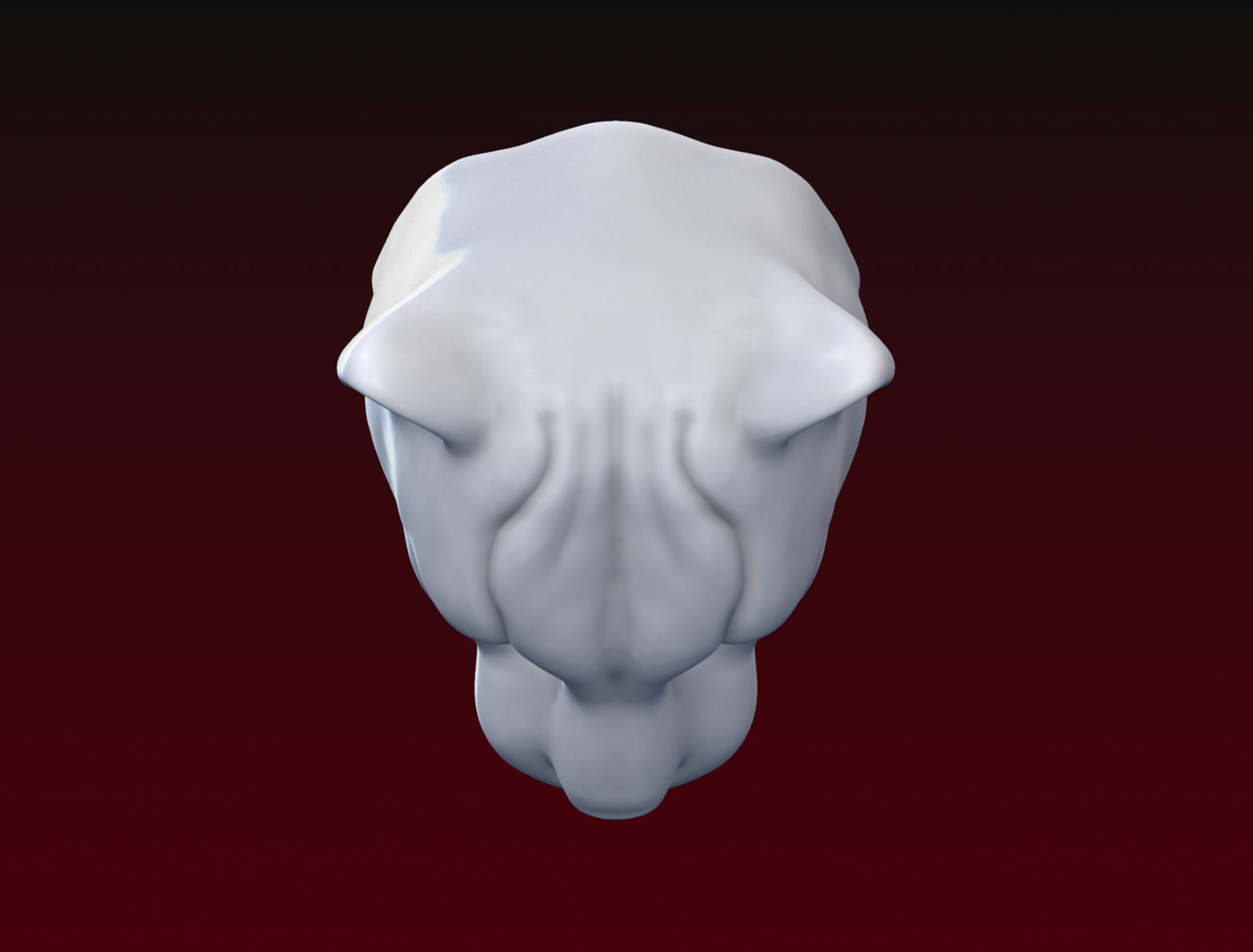 Snow Leopard Head - 3D Model by alexkovalev