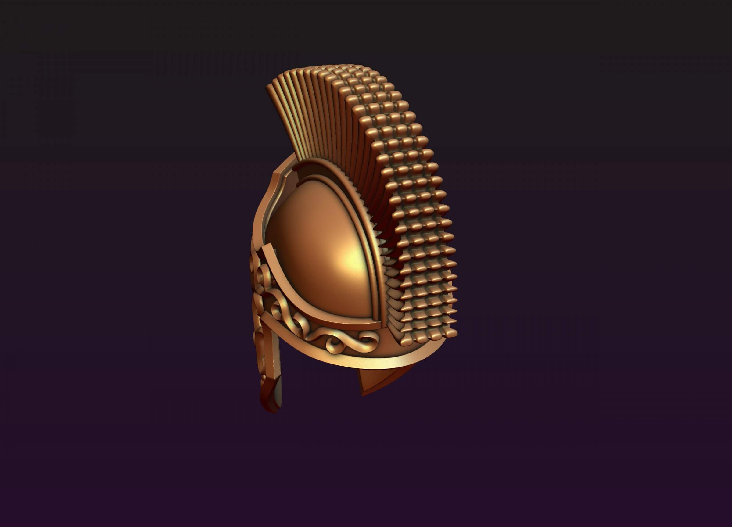 Spartan Helmet - 3D Model by alexkovalev