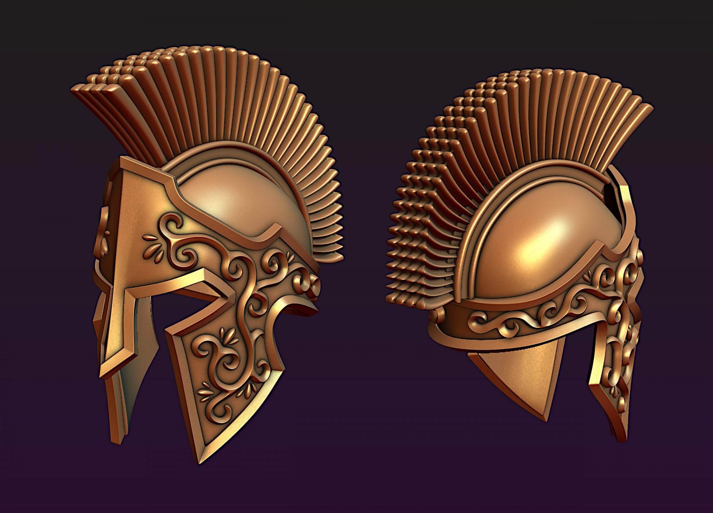 Spartan Helmet - 3D Model by alexkovalev