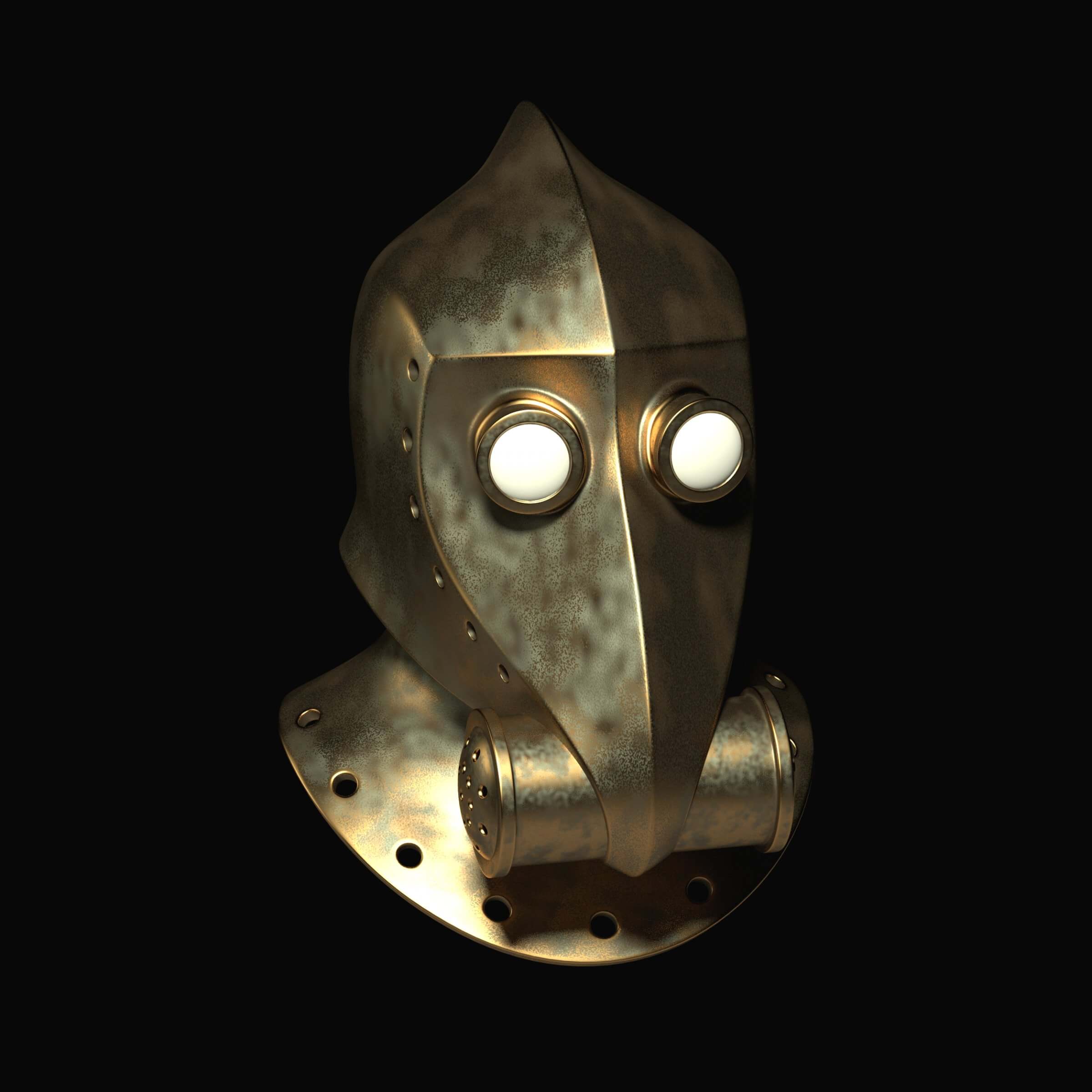 Steampunk Helmet - Free 3D Model by alexkovalev