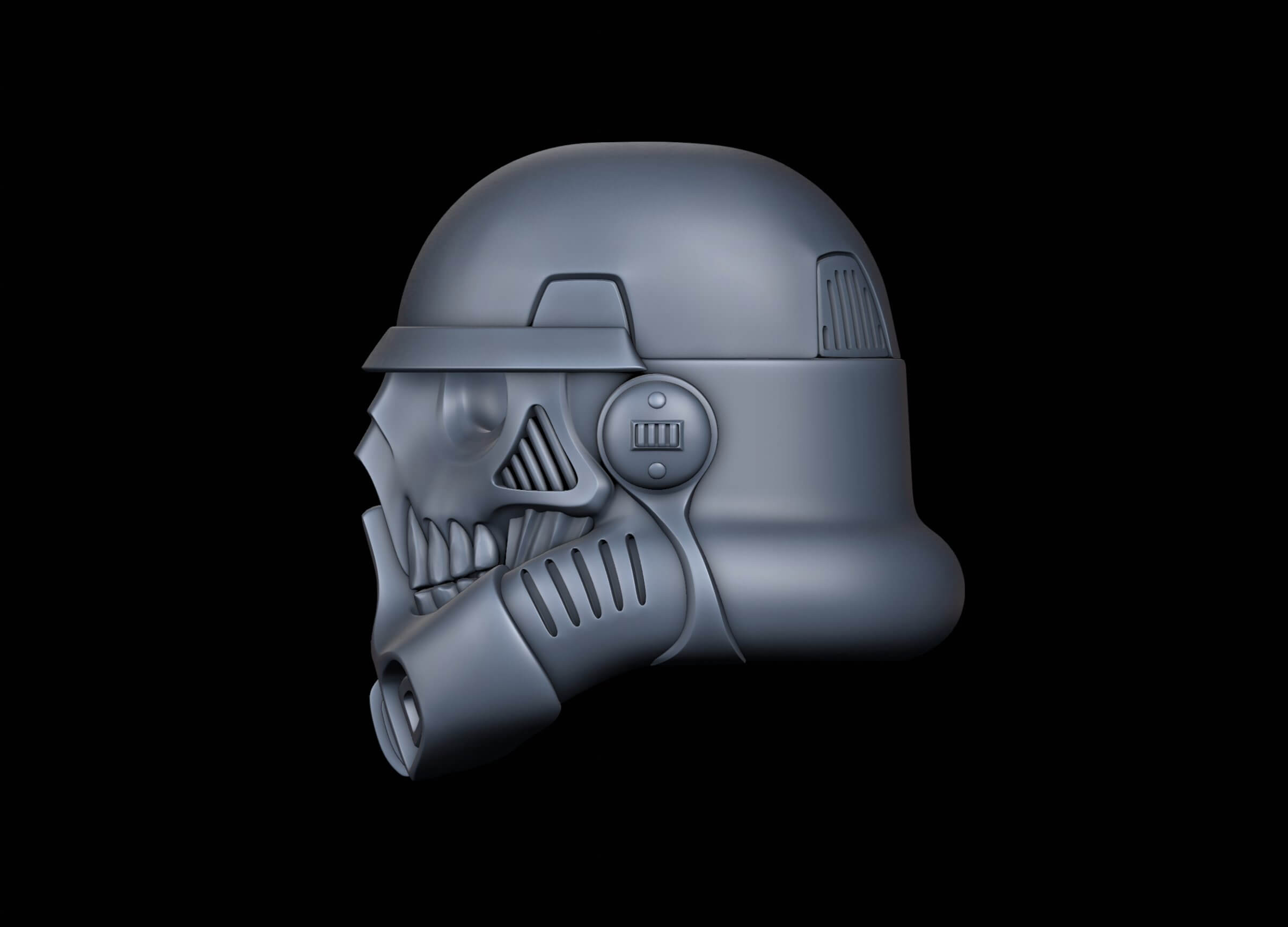 Storm Trooper Helmet Skull - 3D Model by alexkovalev