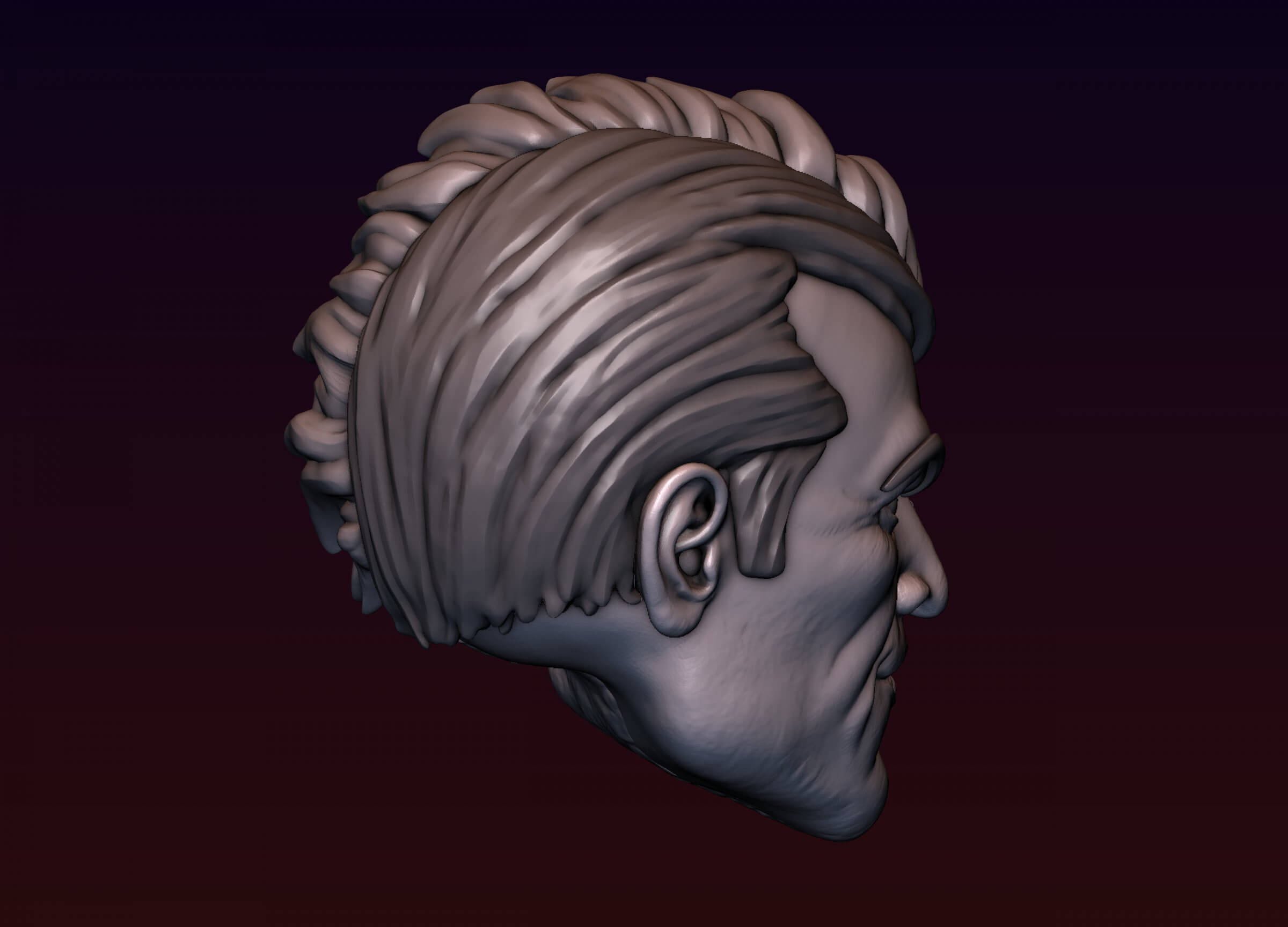 Two-Face 3D Model by alexkovalev