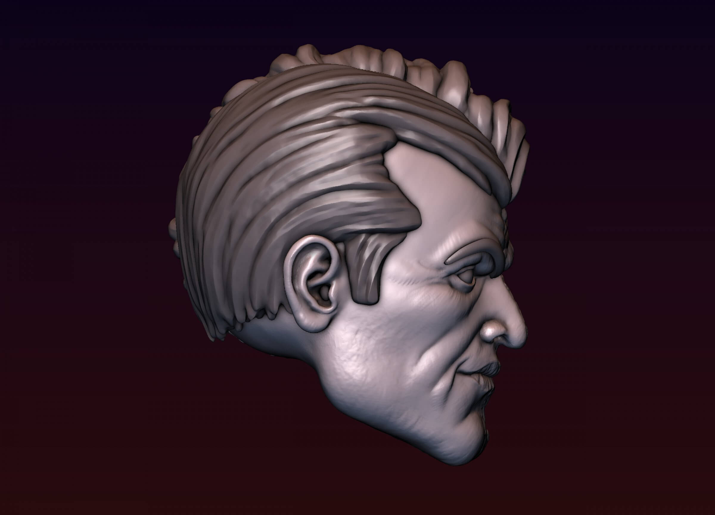 Two-Face 3D Model by alexkovalev