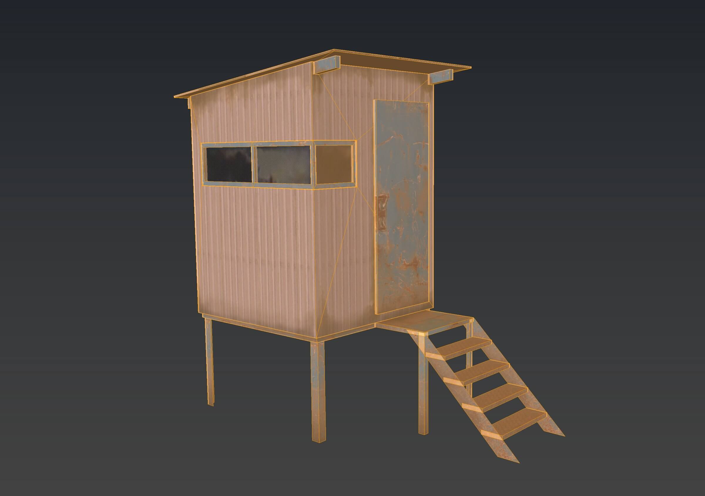 Watchtower Guard Tower - 3D Model by alexkovalev