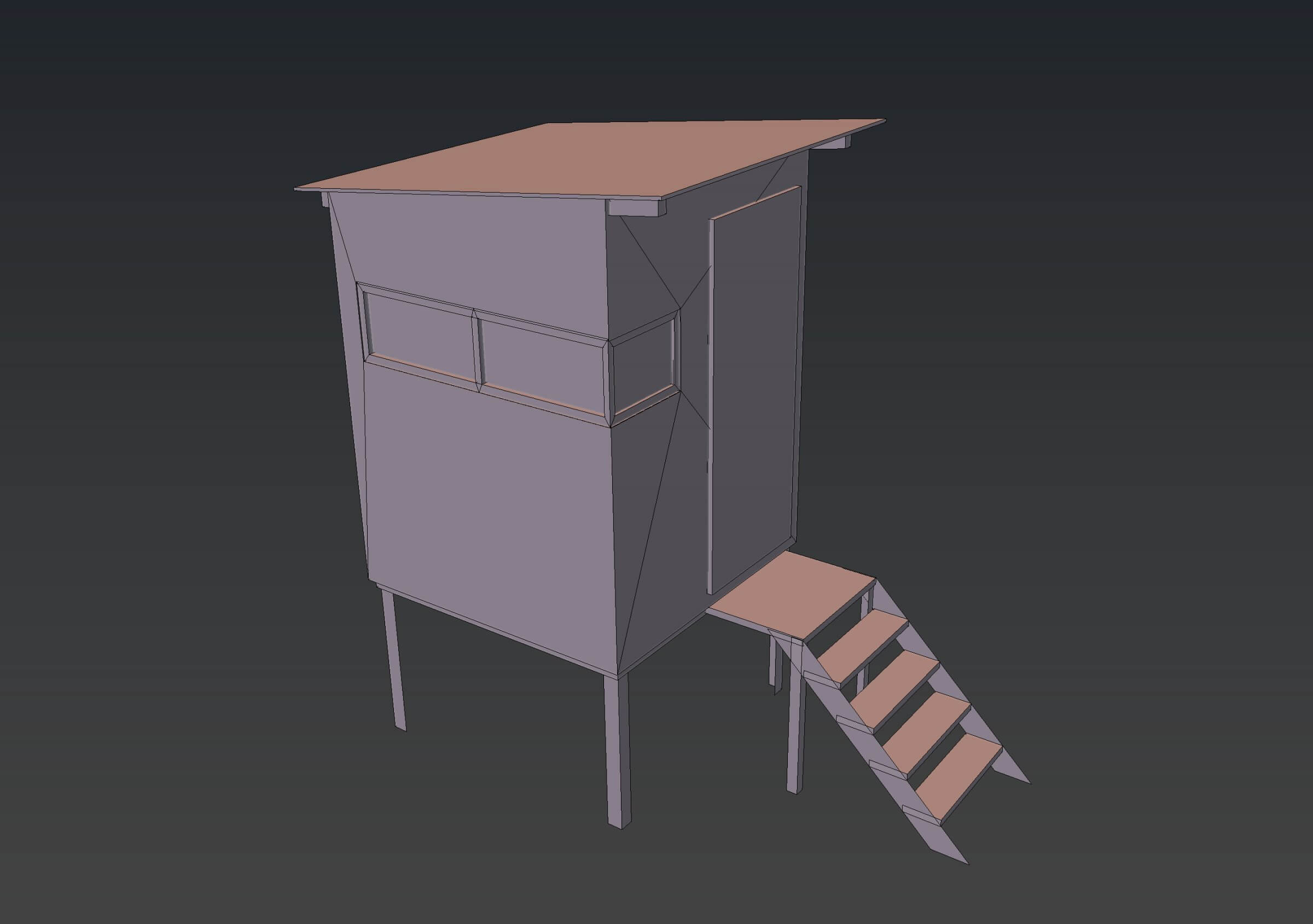 Watchtower Guard Tower - 3D Model by alexkovalev