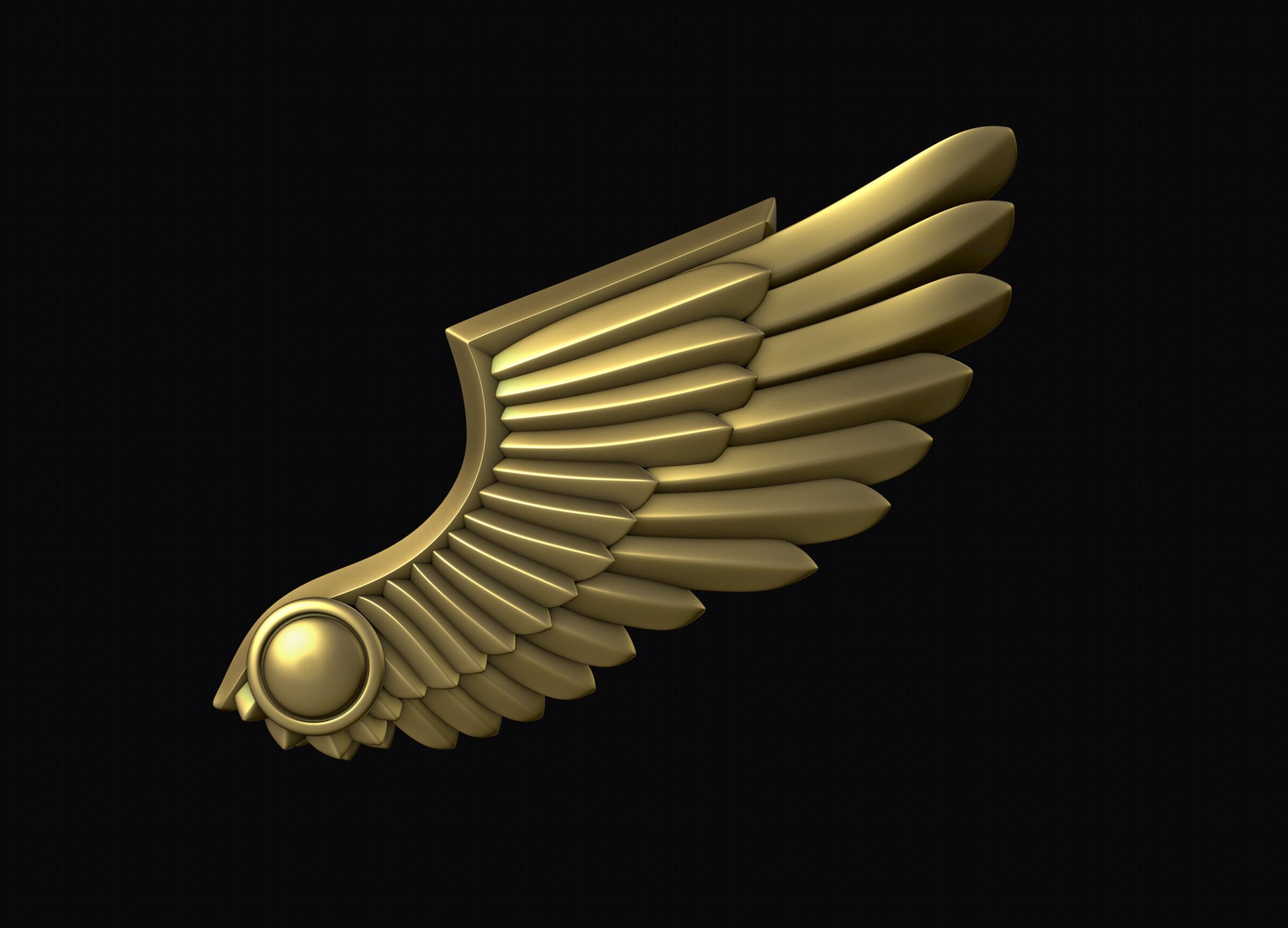 Wings Stylized - 3D Model by alexkovalev
