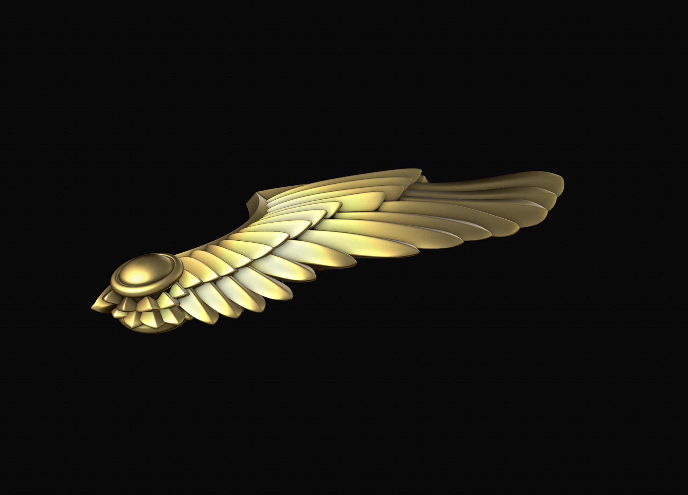 Wings Stylized - 3D Model by alexkovalev