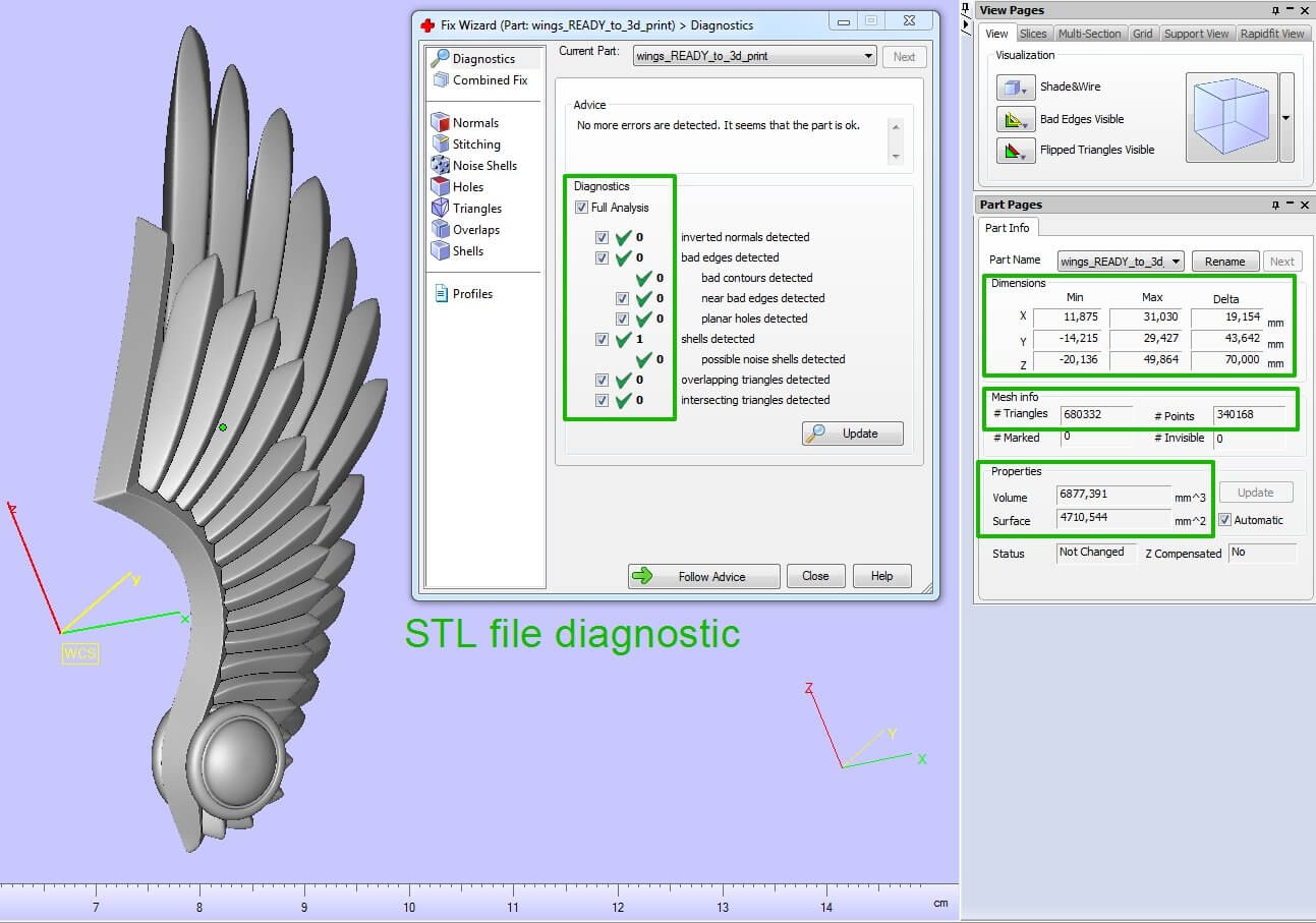 Wings Stylized - 3D Model by alexkovalev