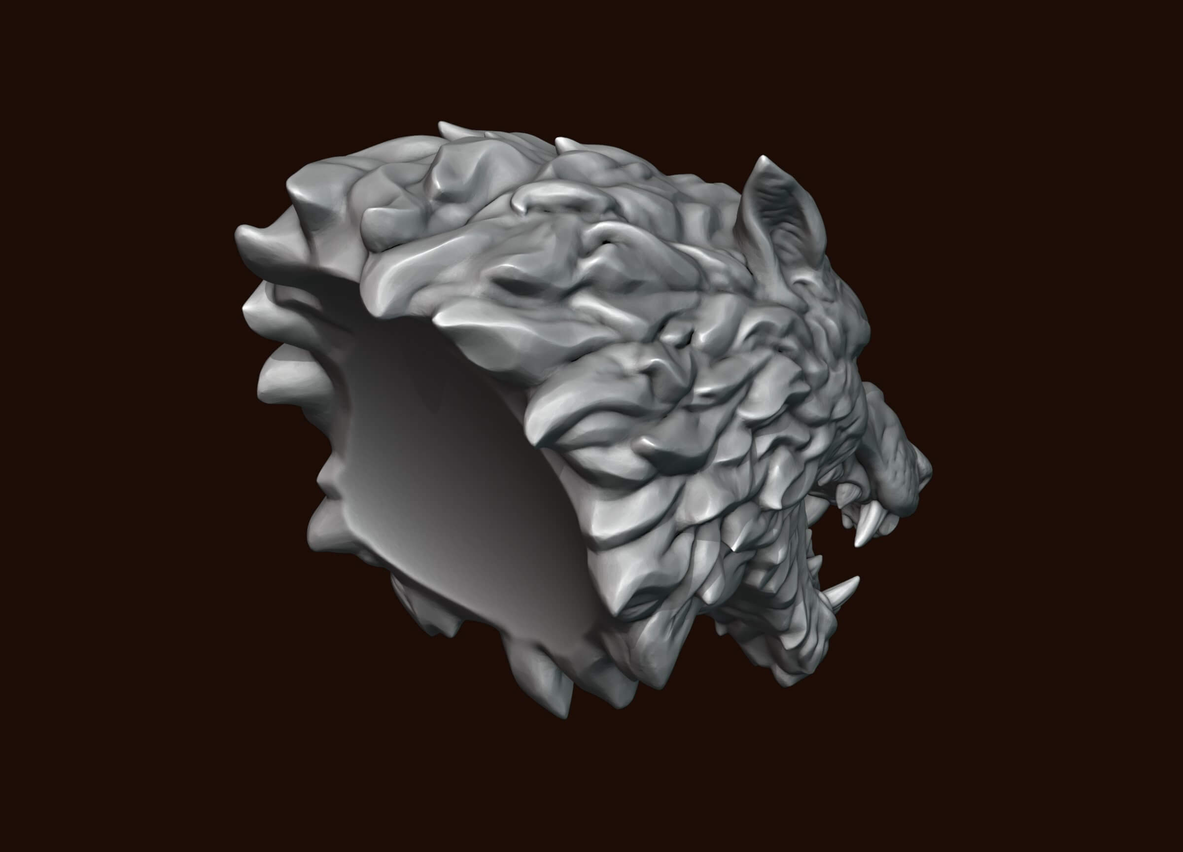 Wolf Head - 3D Model by alexkovalev