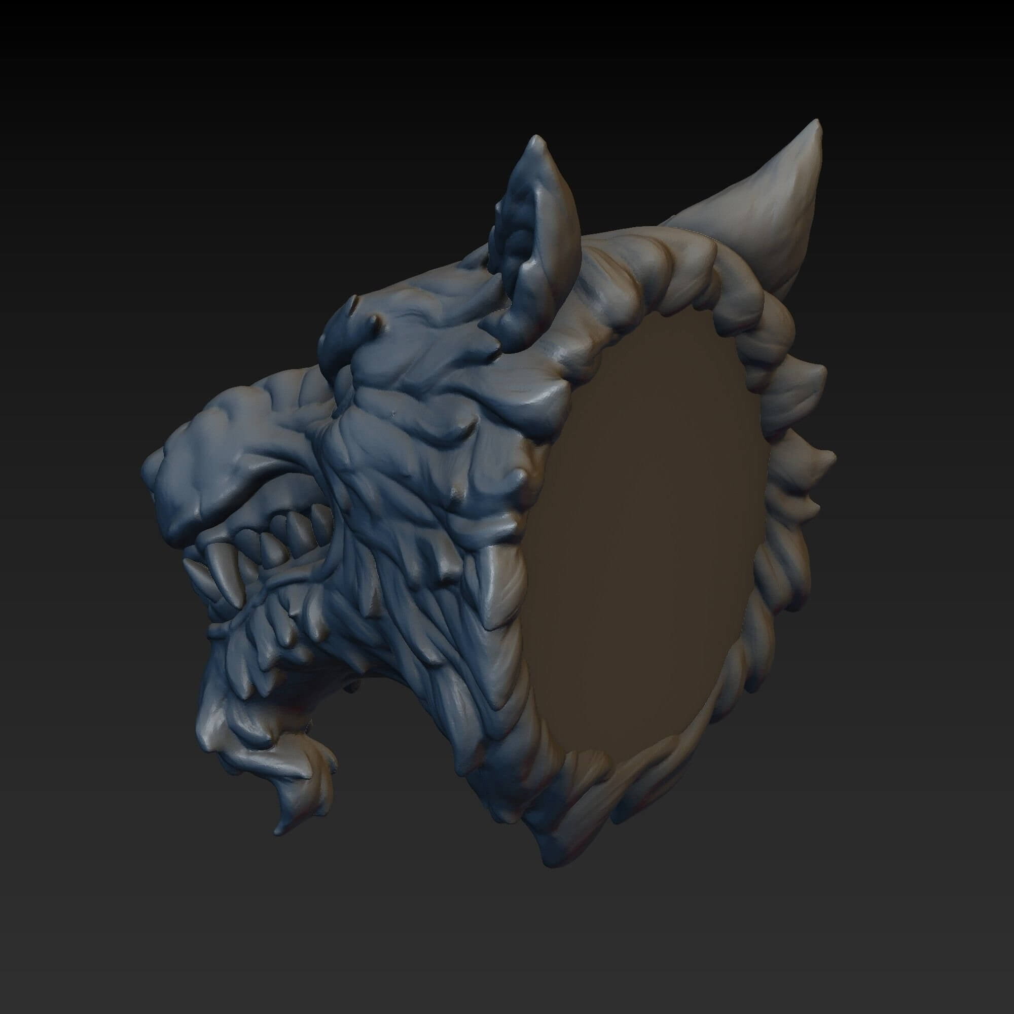 Wolf Head - 3D Model by alexkovalev