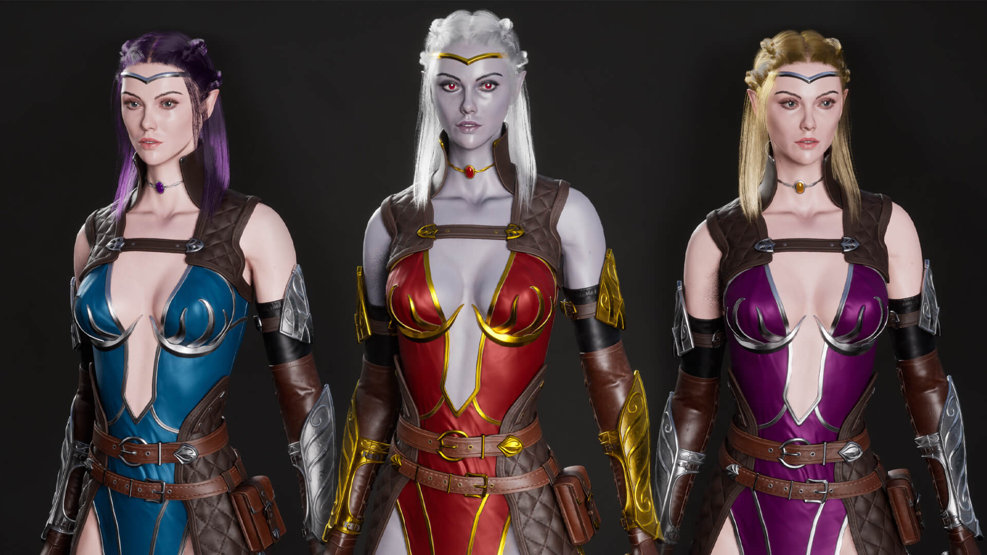 Fantasy Assassin Talia - 3D Model by AlexN