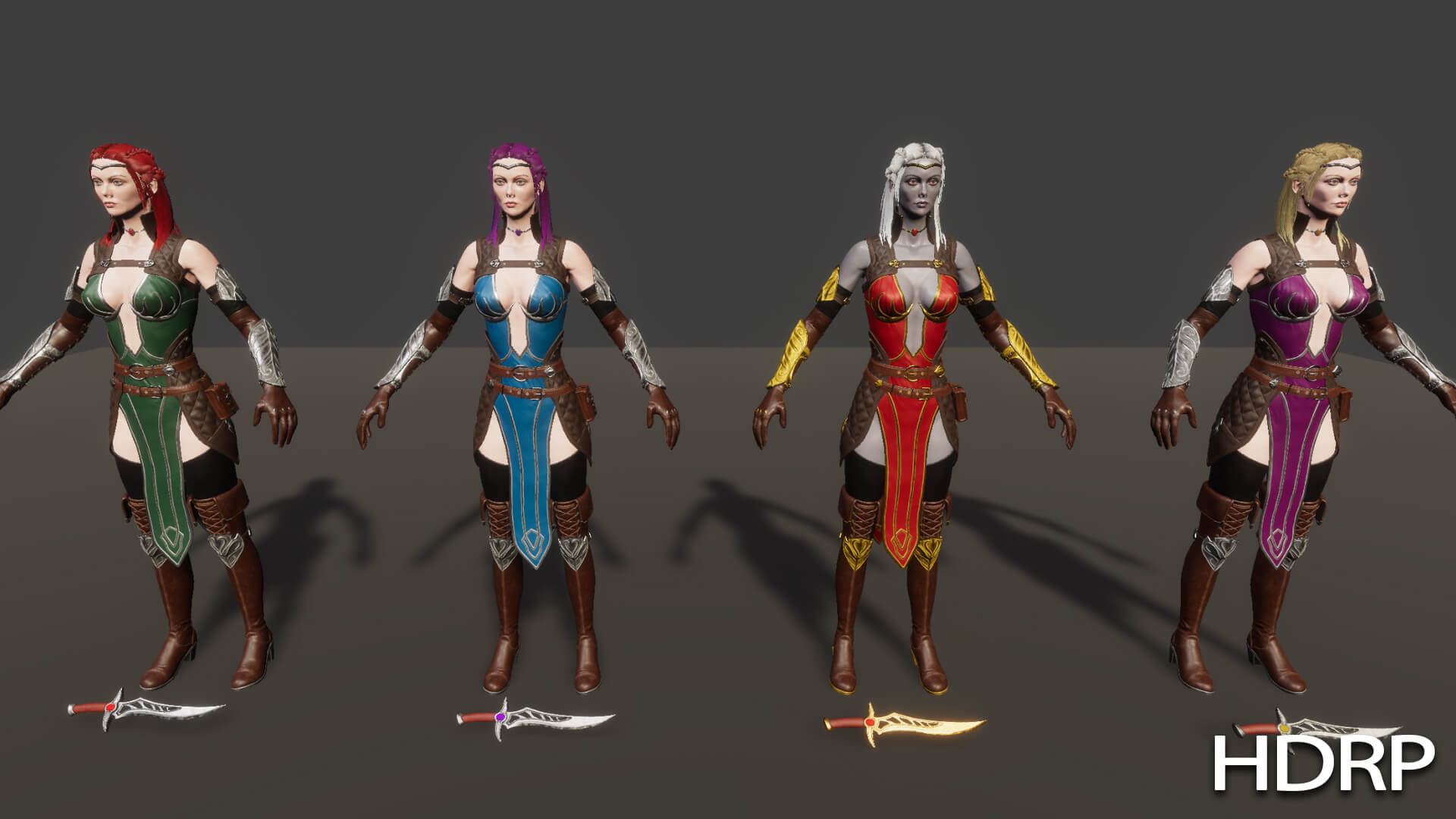 Fantasy Assassin Talia - 3D Model by AlexN