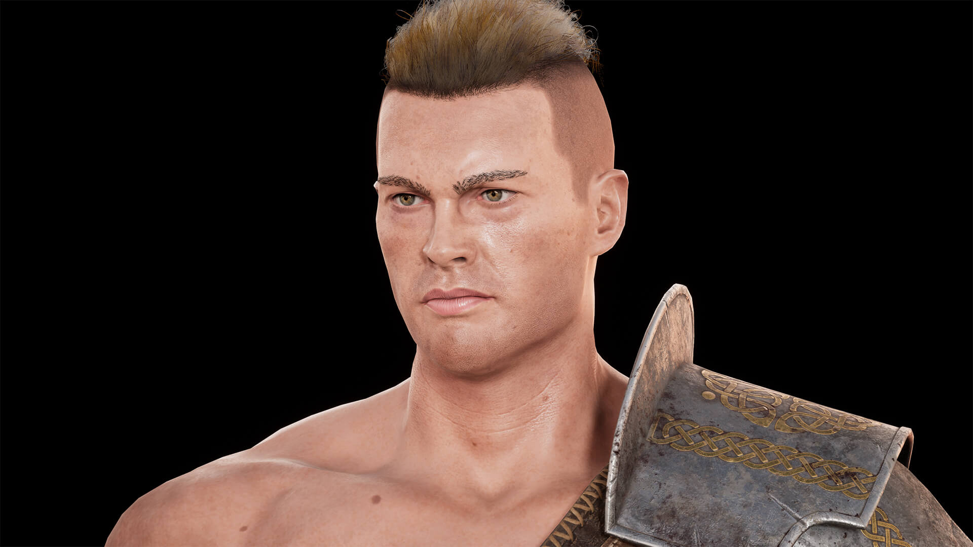 Fantasy Warrior - Game Ready 3D Model by AlexN