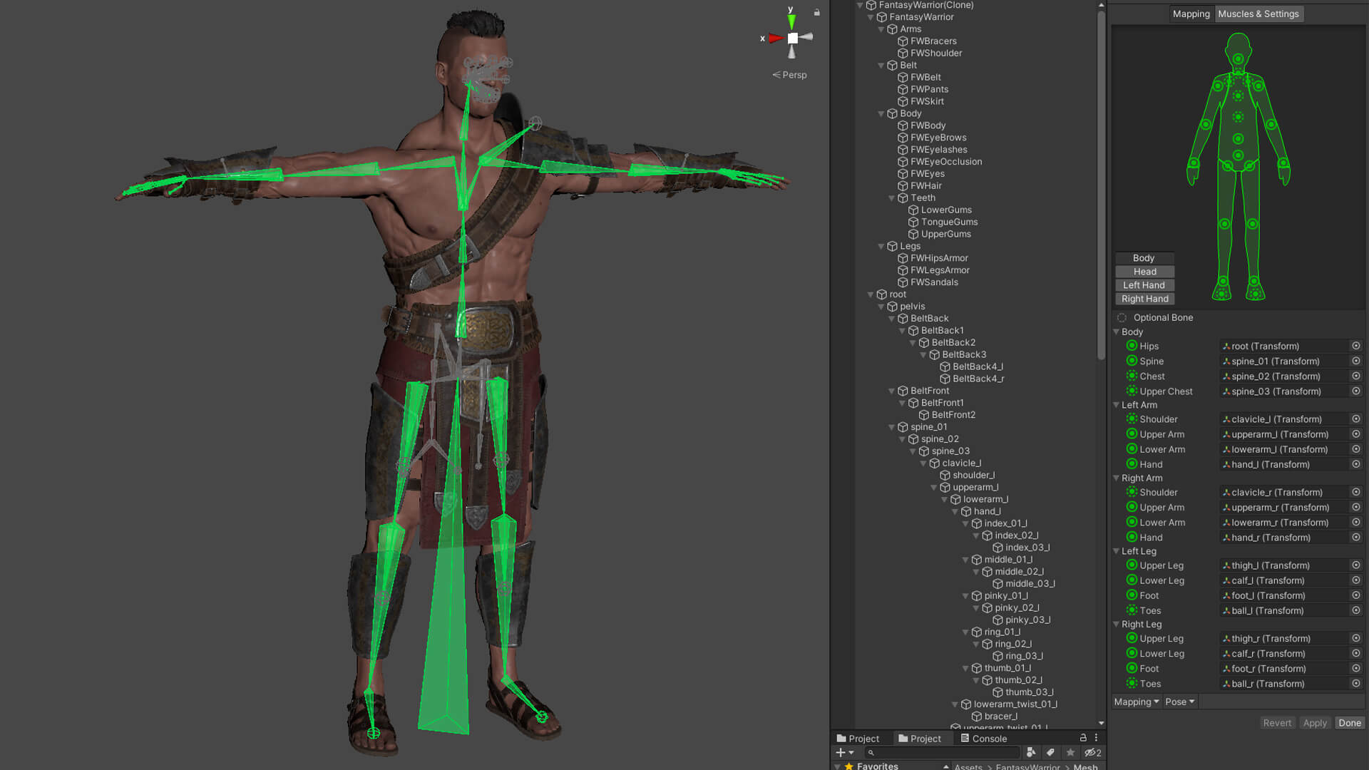 Fantasy Warrior - Game Ready 3D Model by AlexN