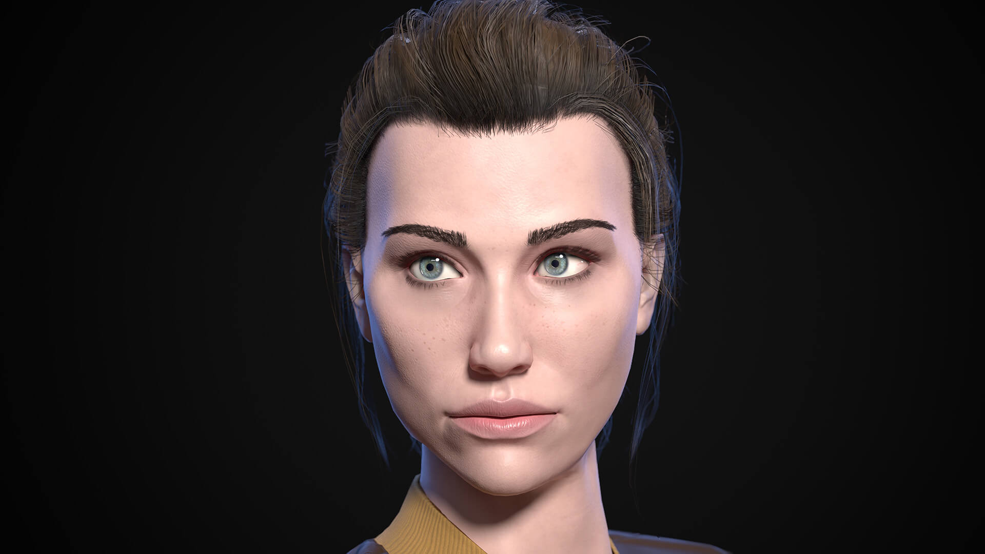 Military Girl Game Ready 3d Model By Alexn