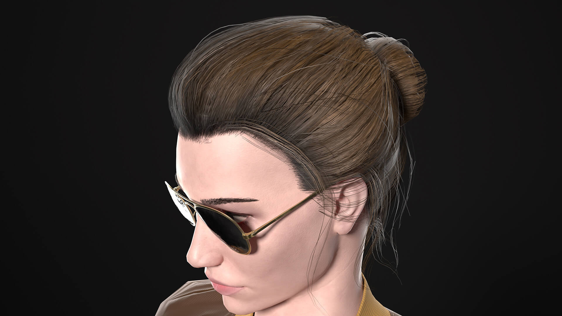 Military Girl Game Ready 3d Model By Alexn