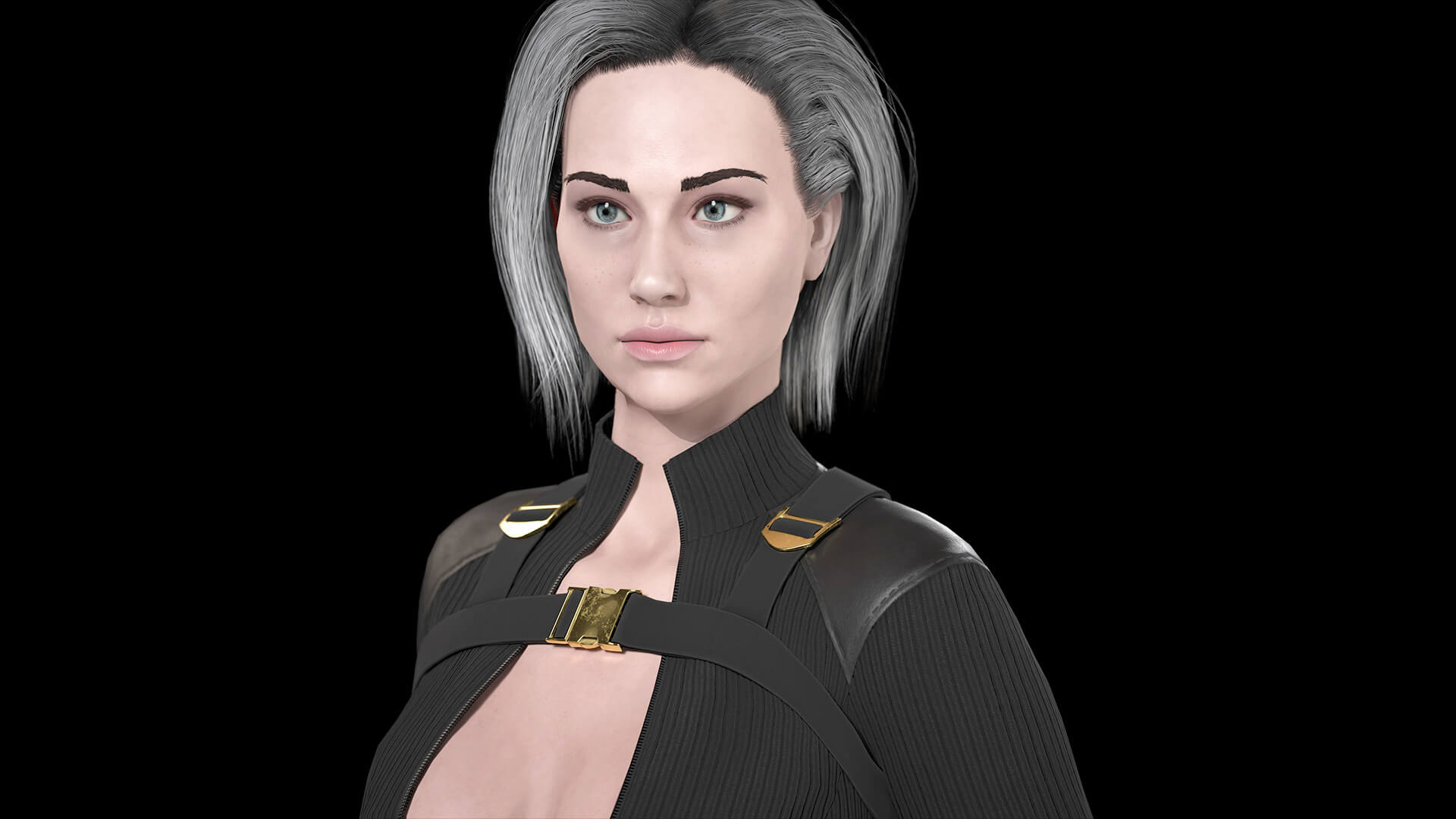 Spy Girl - Game Ready 3D Model by AlexN