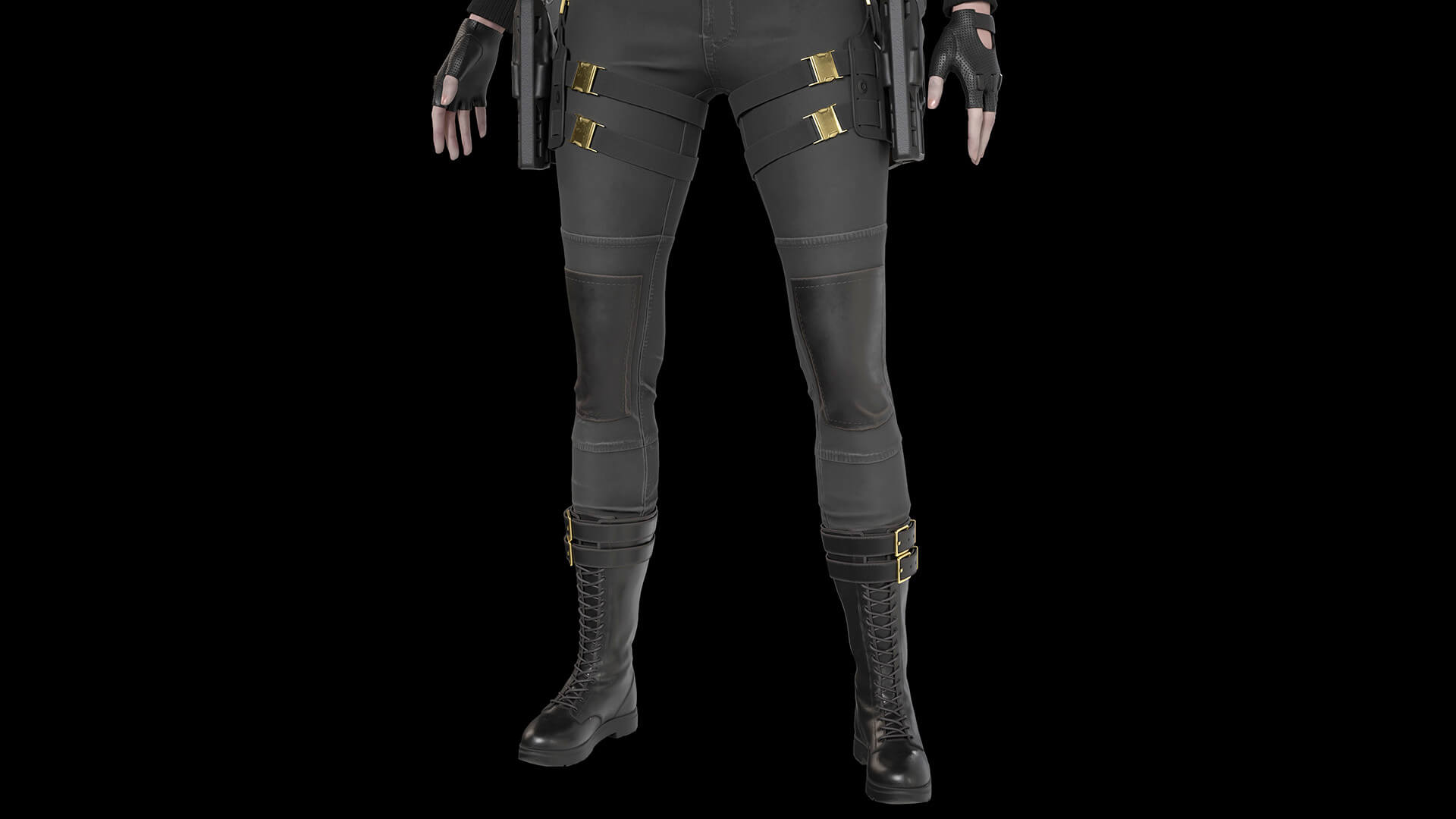 Spy Girl - Game Ready 3D Model by AlexN