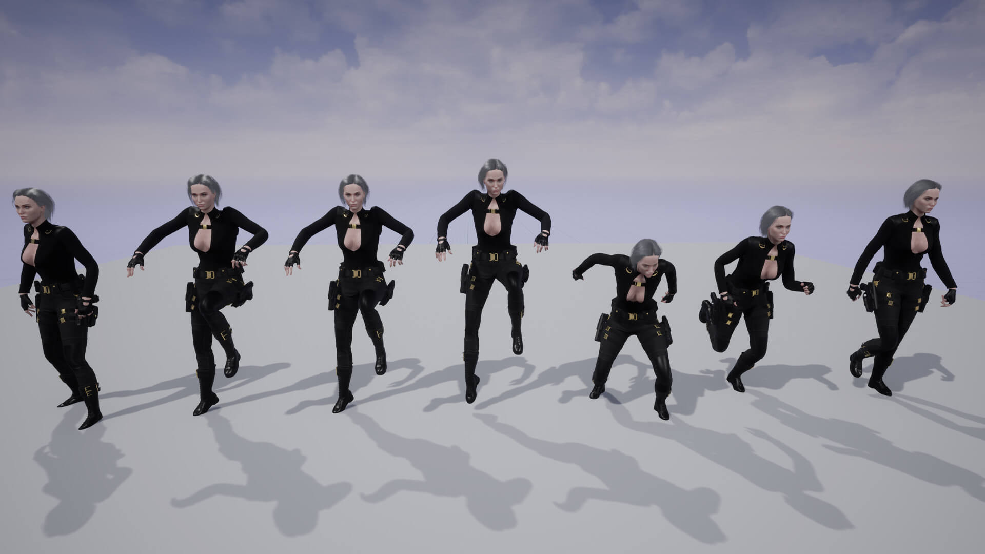 Spy Girl - Game Ready 3D Model by AlexN