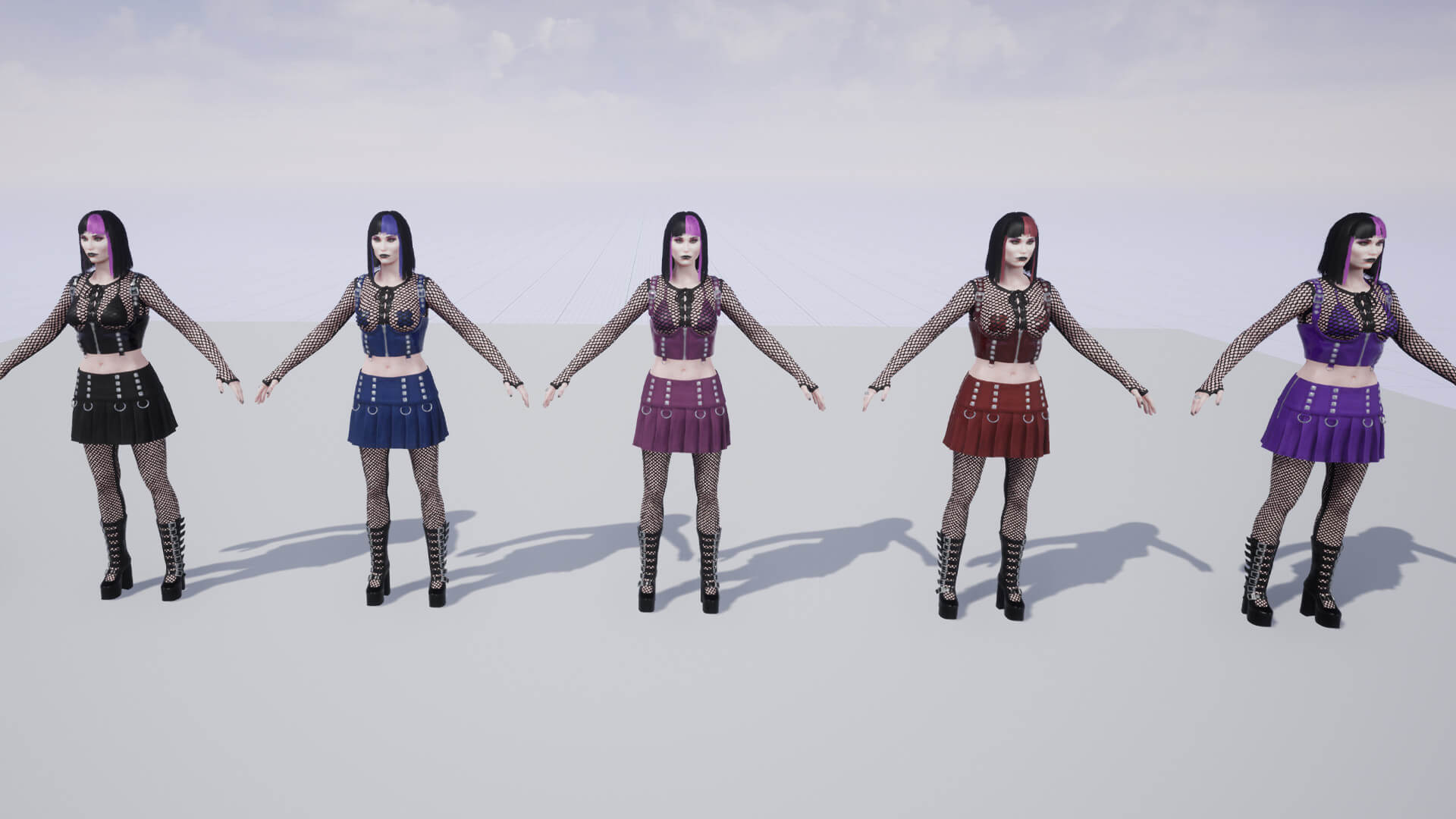 Wicked Girl Game Ready 3d Model By Alexn