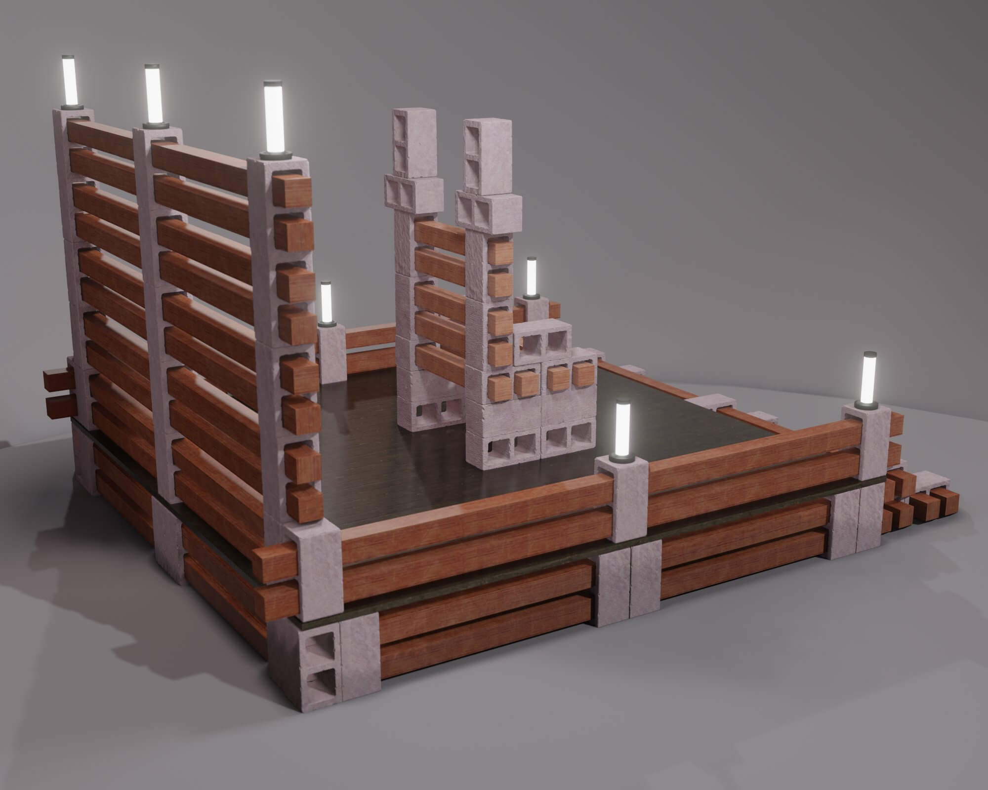 Cinder Block Throne - 3D Model by AlexRippa