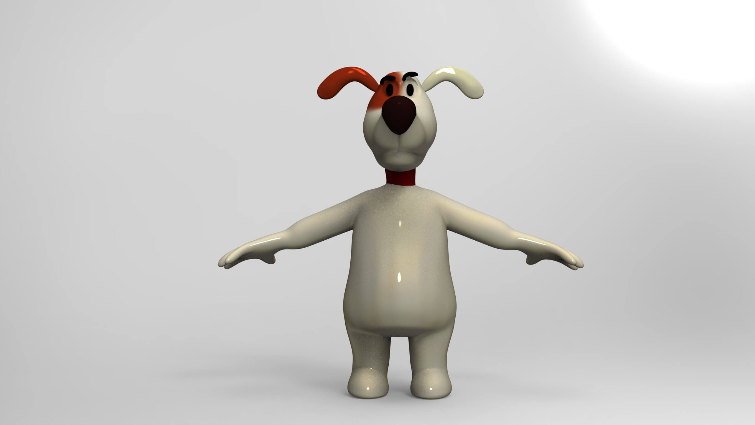Catoon Dog - 3D Model by Alexstarky