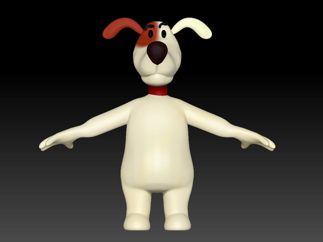 Catoon Dog - 3D Model by Alexstarky