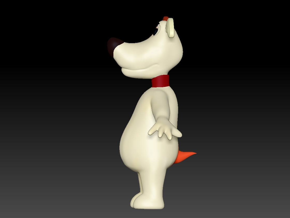 Catoon Dog - 3D Model by Alexstarky