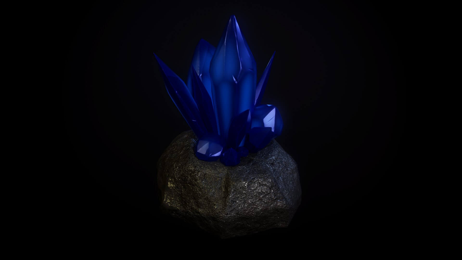 Crystals - Free 3D Model by AlexTroi