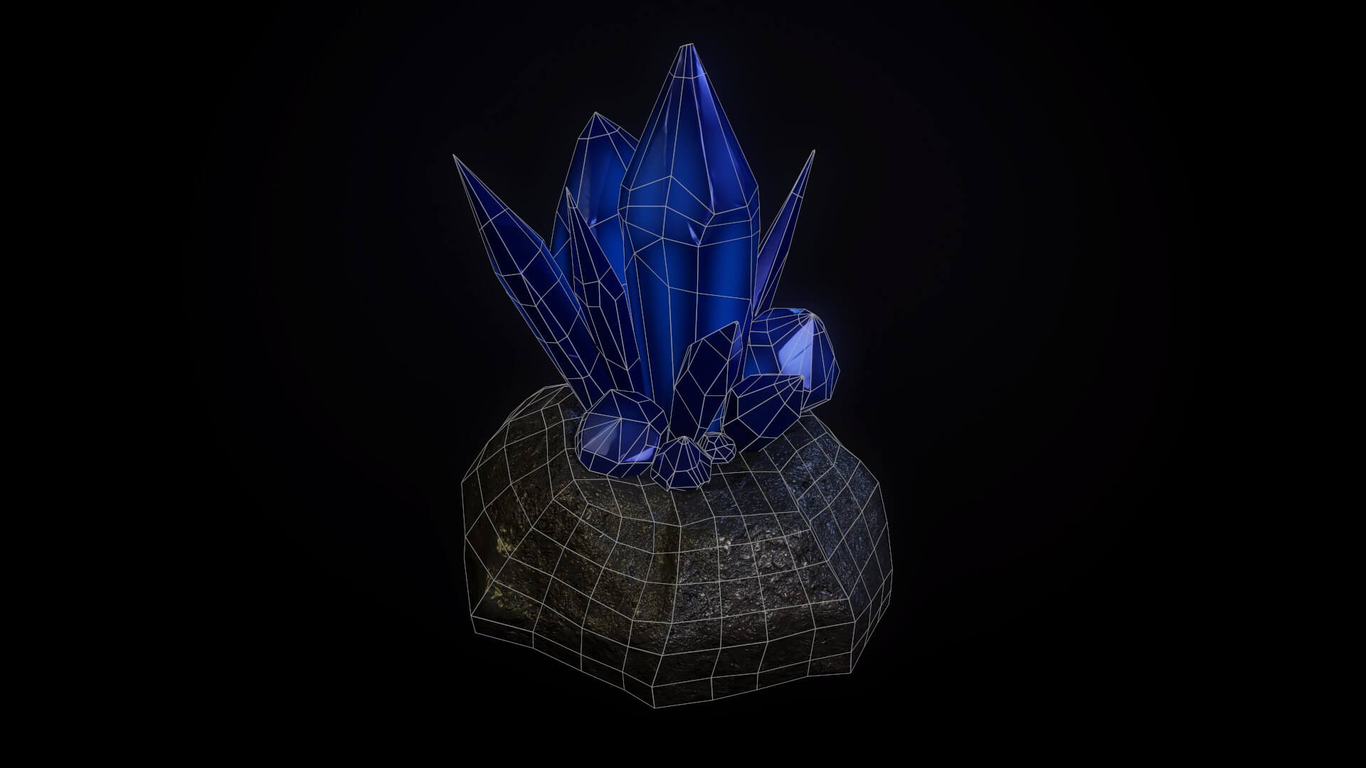 Crystals - Free 3D Model by AlexTroi