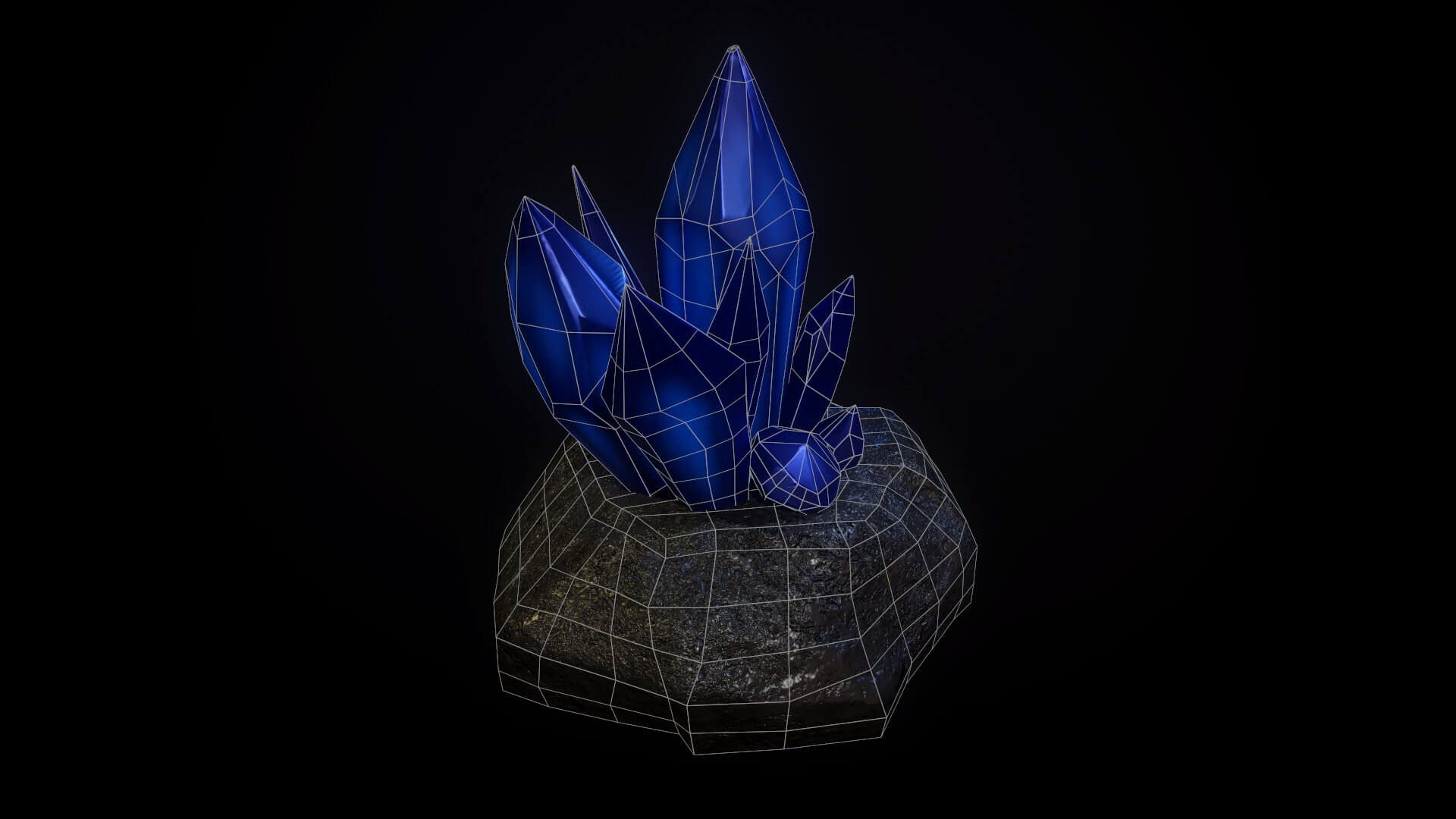 Crystals - Free 3D Model by AlexTroi