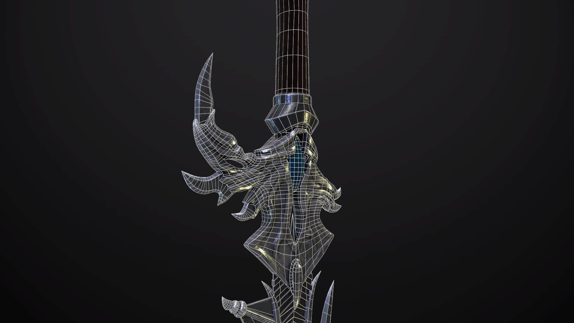 Low Poly Dagger Angel Slayer - 3D Model by AlexTroi