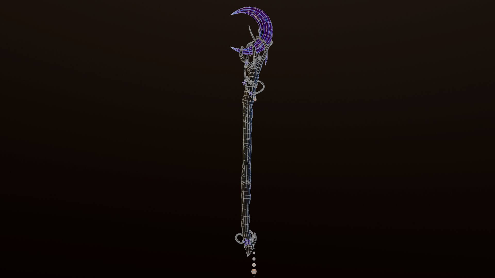 Low Poly Emissive Magic Staff - 3D Model by AlexTroi